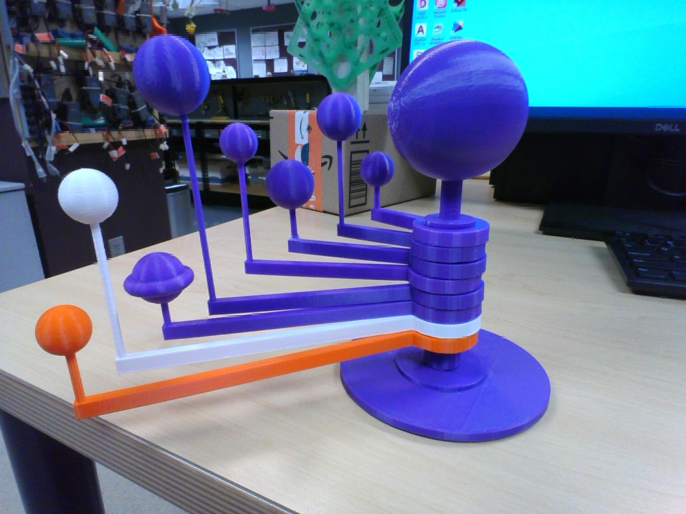 Rotating Solar System Model : 6 Steps (with Pictures) - Instructables