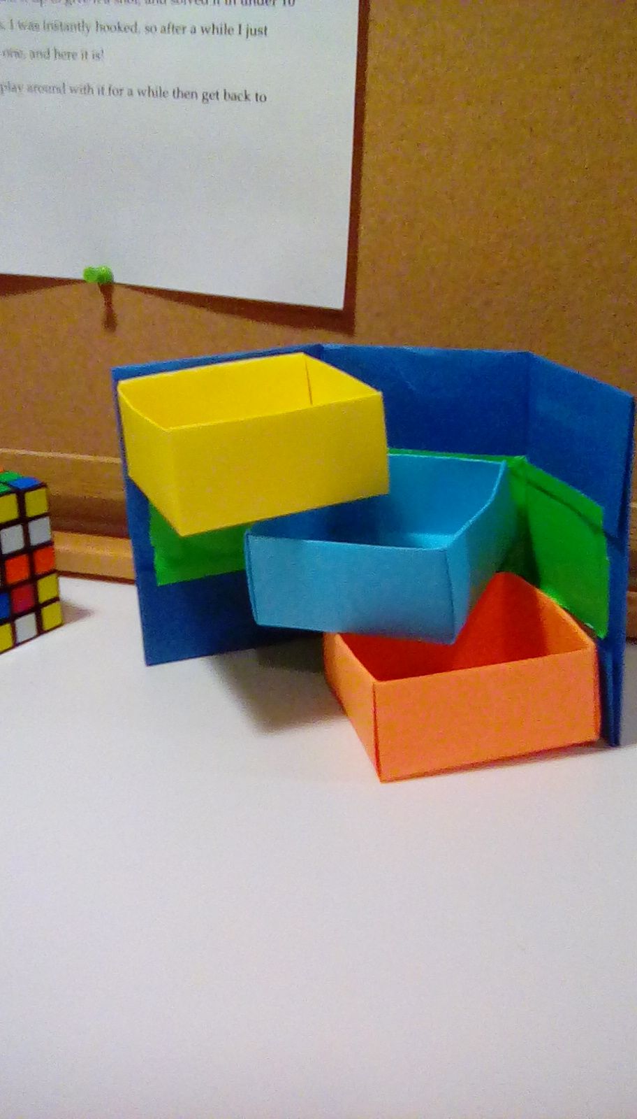 DIY Projects : How to Make an Origami Organizer : 6 Steps (with ...