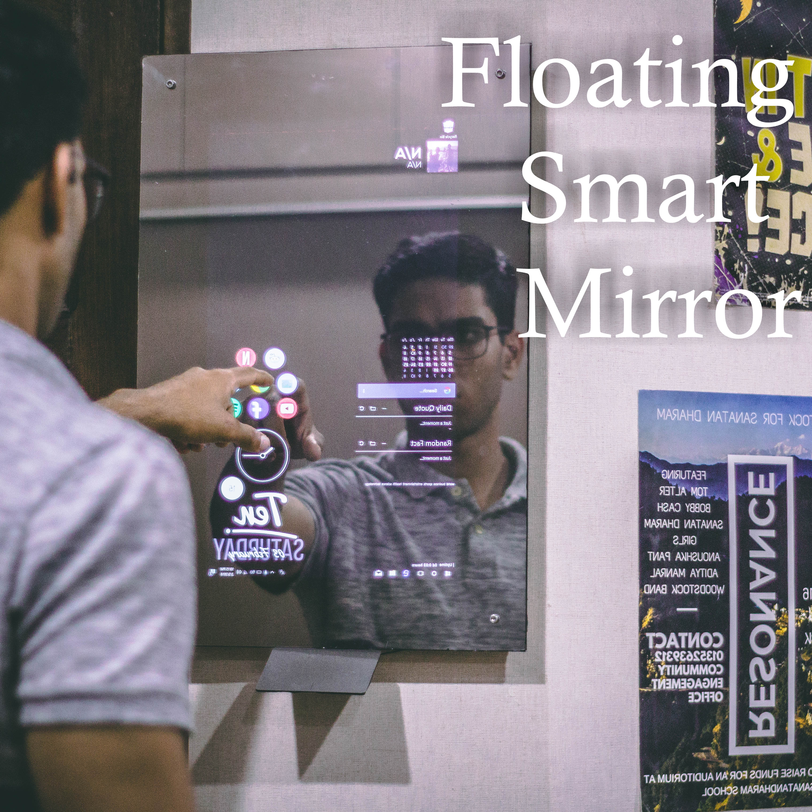 Floating Smart Magic Mirror From Old Laptop With Alexa Voice ...