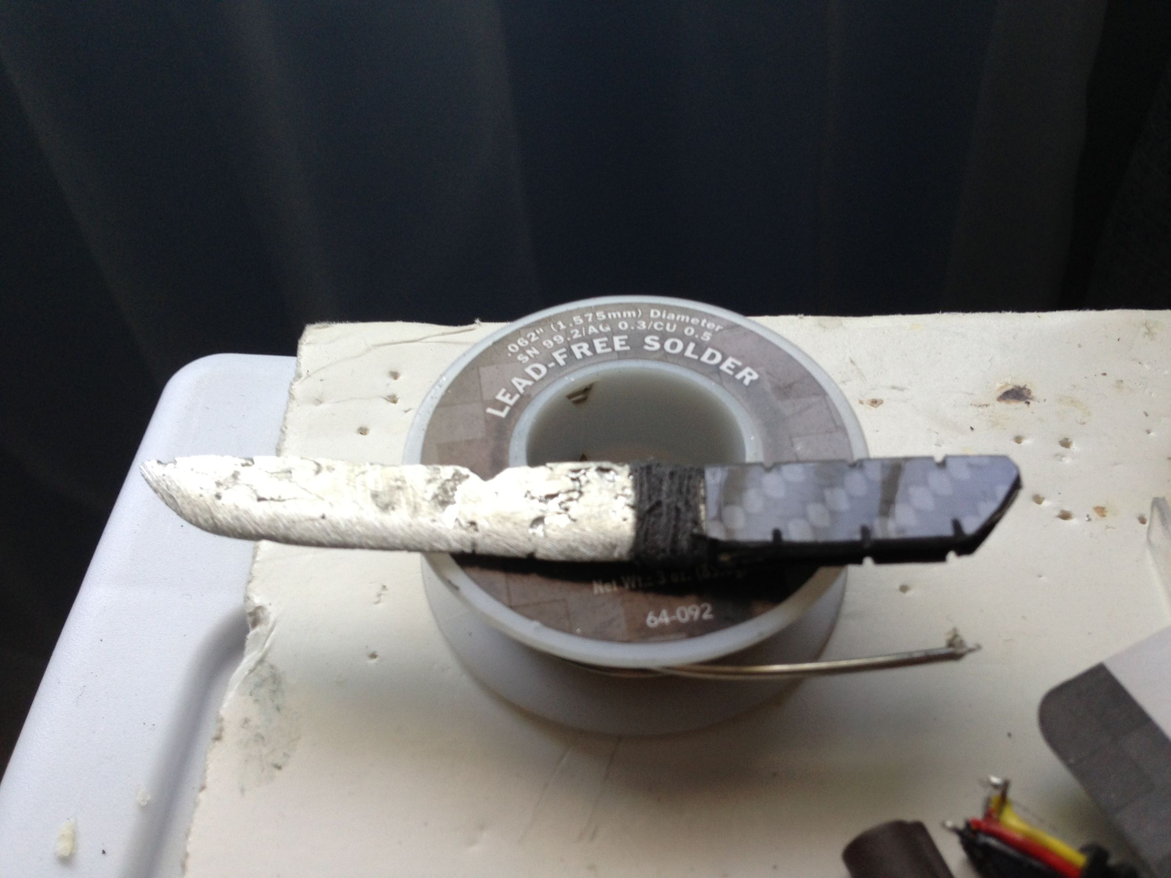 Make a Tiny Model Sword From Solder Scraps : 4 Steps - Instructables