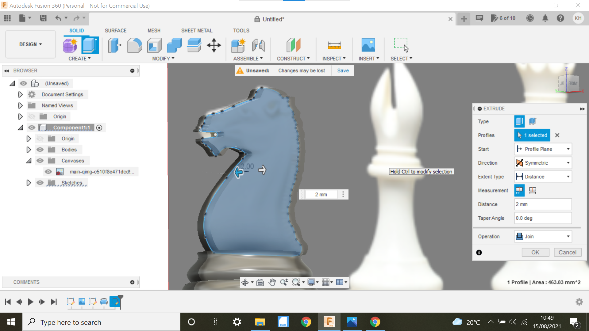Chess Pieces 3D Printed Designed With Fusion 360 : 4 Steps (with ...