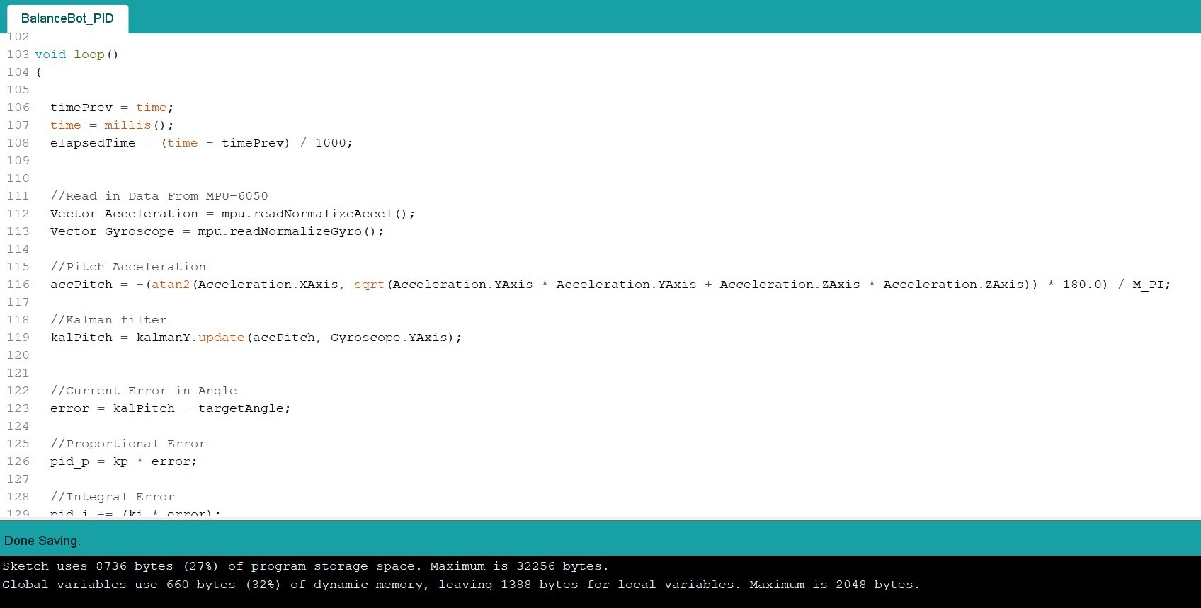 Self Balancing Robot - PID Control Algorithm : 3 Steps - Instructables