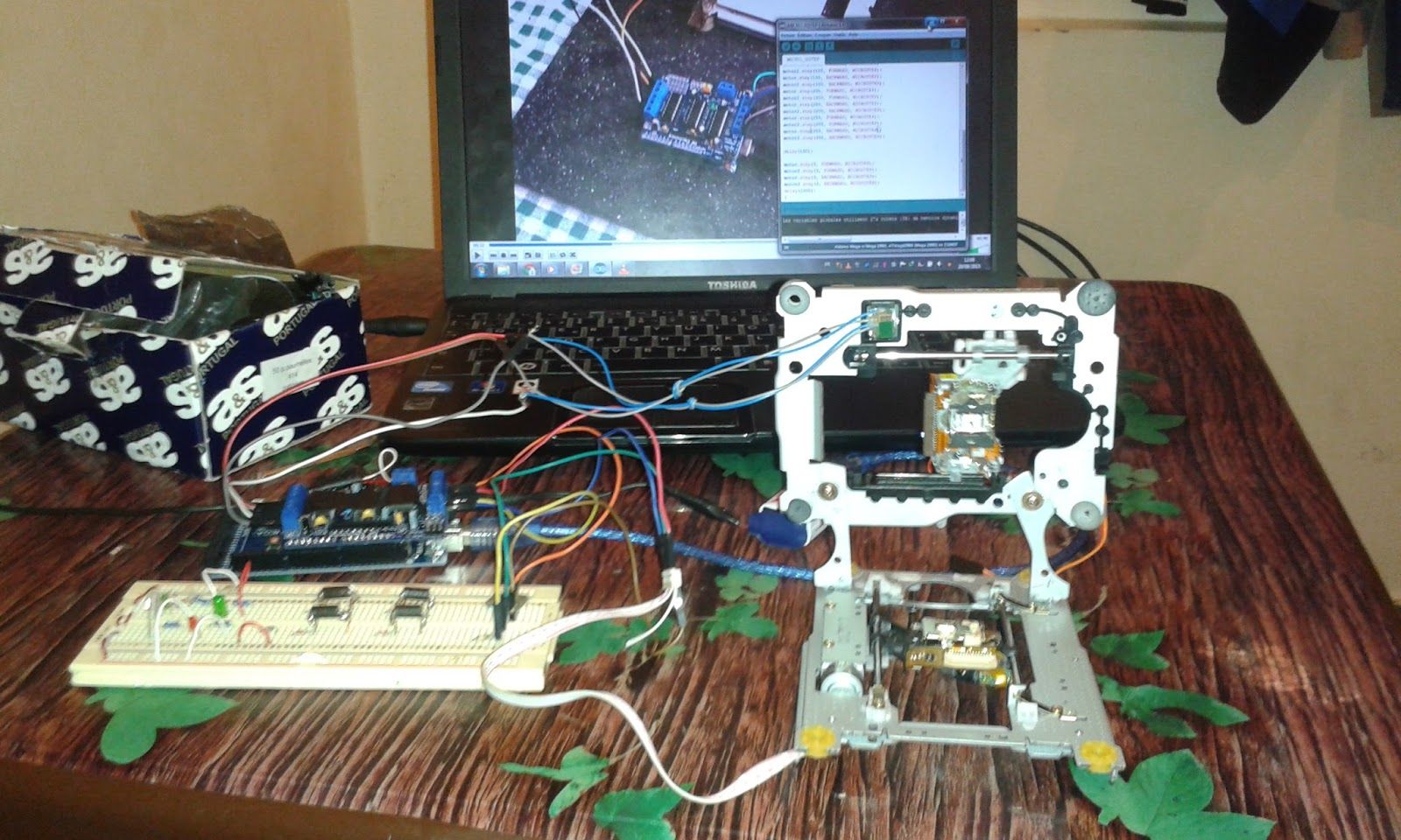 How to Make Mini CNC Router Drawing by Arduino and Shield L293D : 10 ...