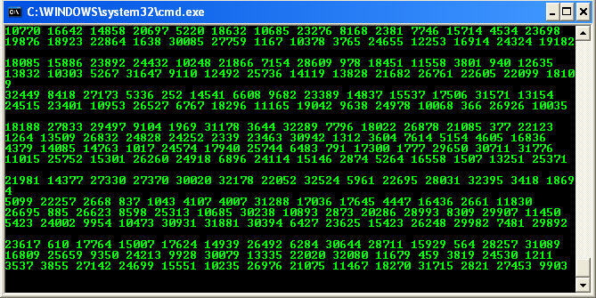 Command Prompt Matrix NUMBERS : 5 Steps - Instructables