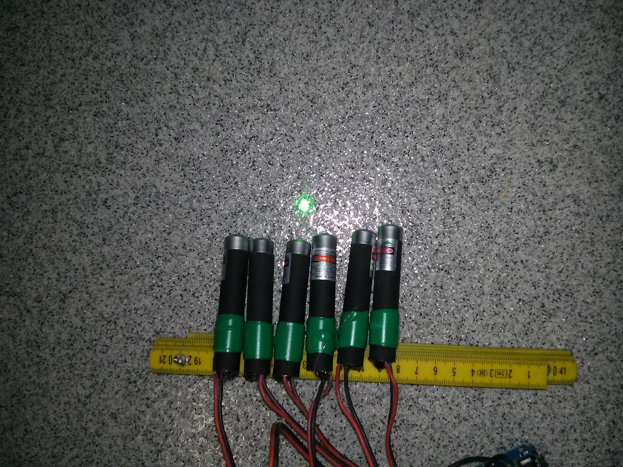 Controlling 6 Powerful LASER Pointers With ARDUINO Easy : 4 Steps ...