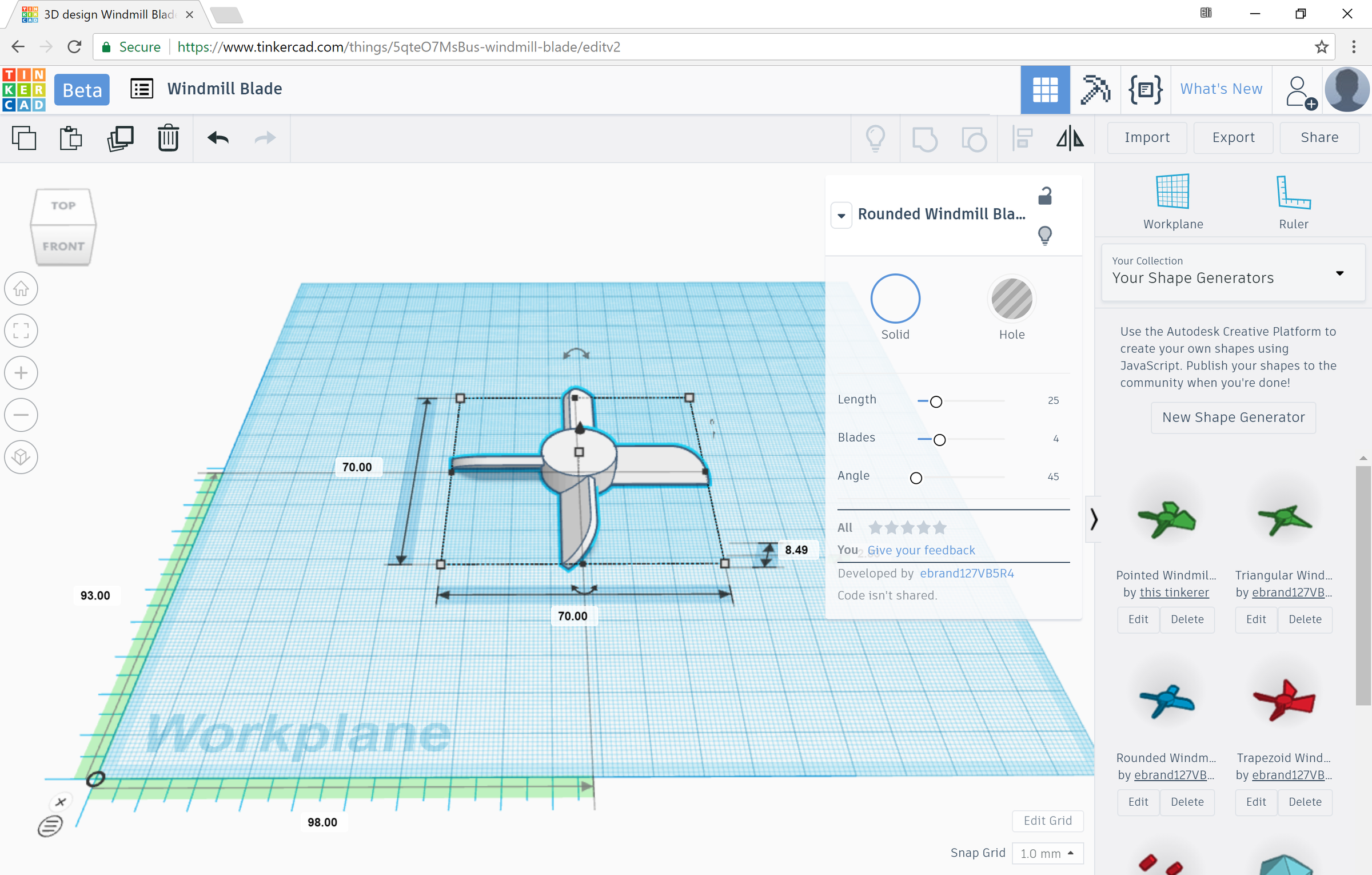 How to Design the Best Wind Farm Blade in Tinkercad - a STEM Challenge ...