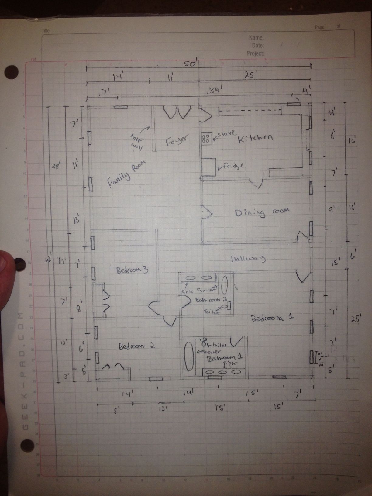 How to Manually Draft a Basic Floor Plan : 11 Steps - Instructables
