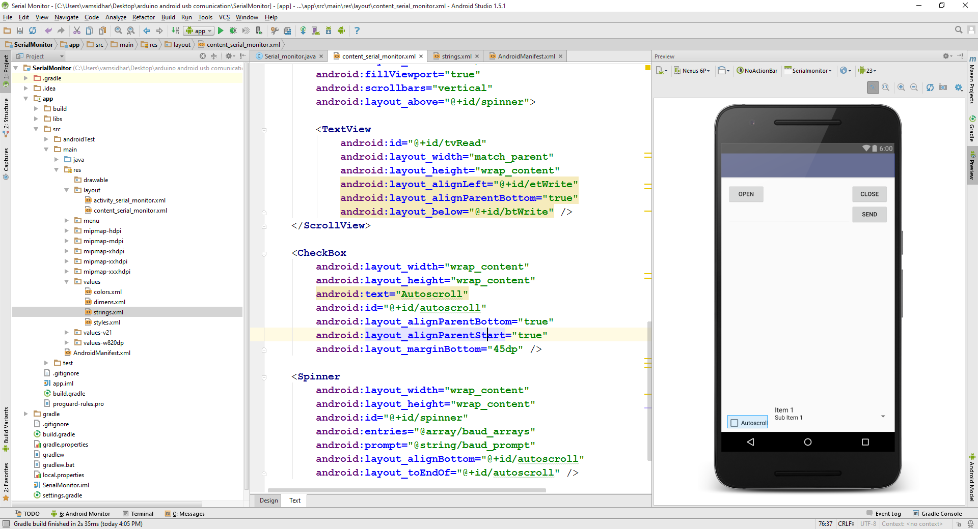 Arduino Android USB Serial Communication With OTG Cable : 11 Steps ...