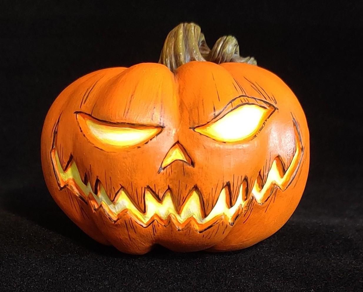 Sculpting and Painting a Polymer Clay Jack-O'-Lantern : 7 Steps (with ...