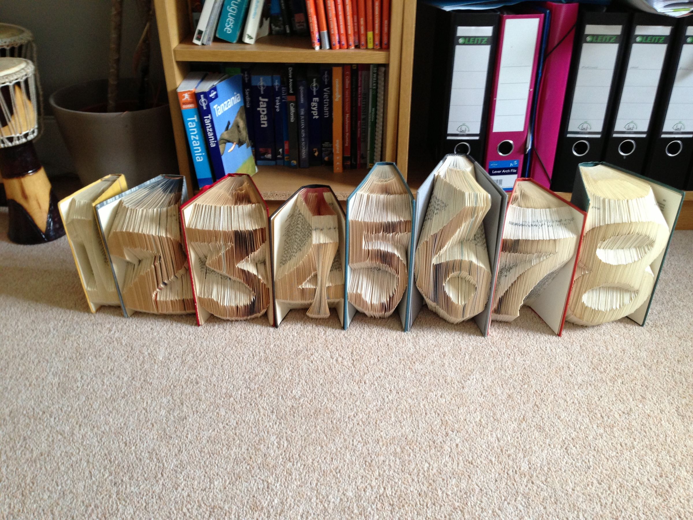 Folding Book Art - Wedding Table Numbers : 7 Steps (with Pictures ...