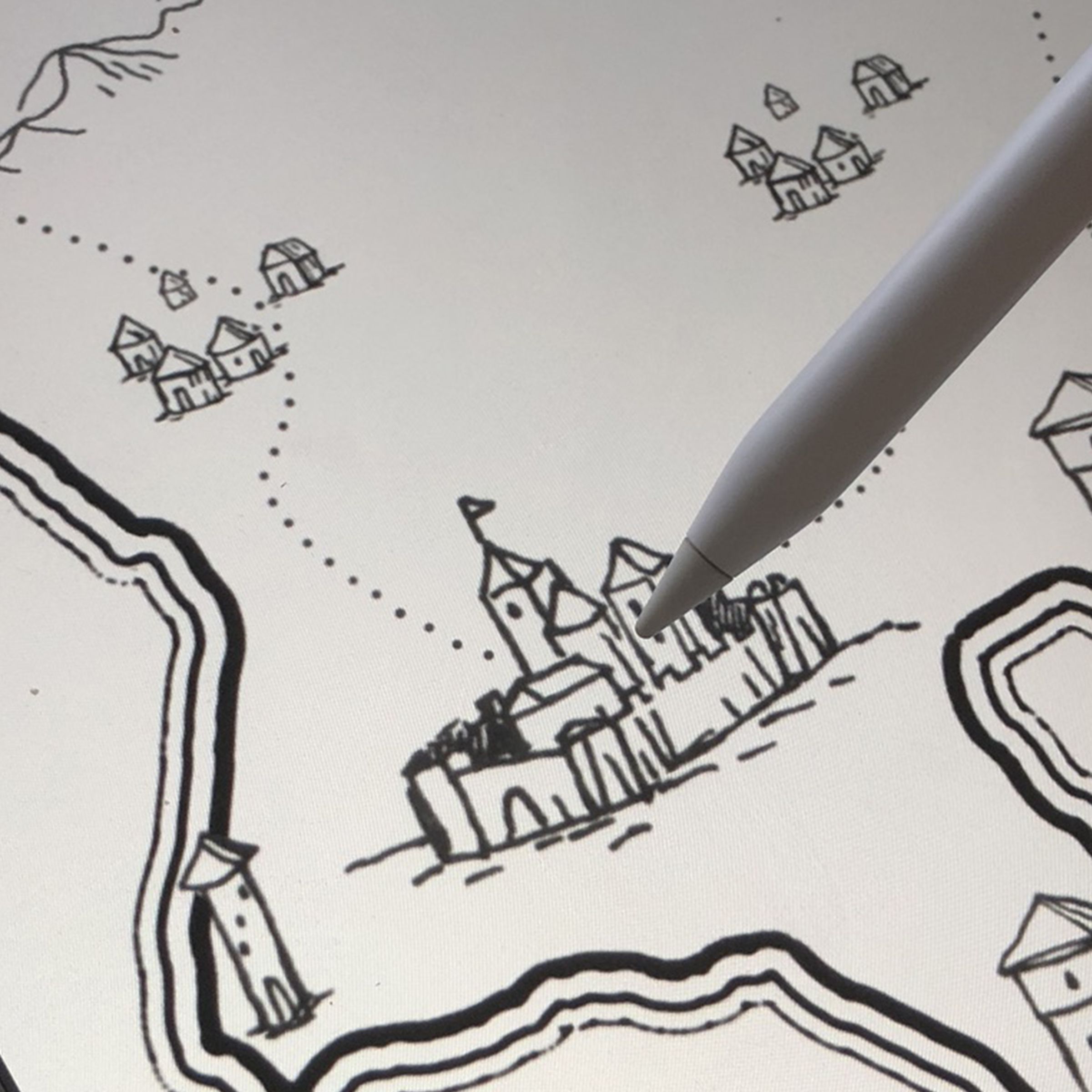 How to Make RPG Maps With Procreate | With Free Brushes : 8 Steps (with ...