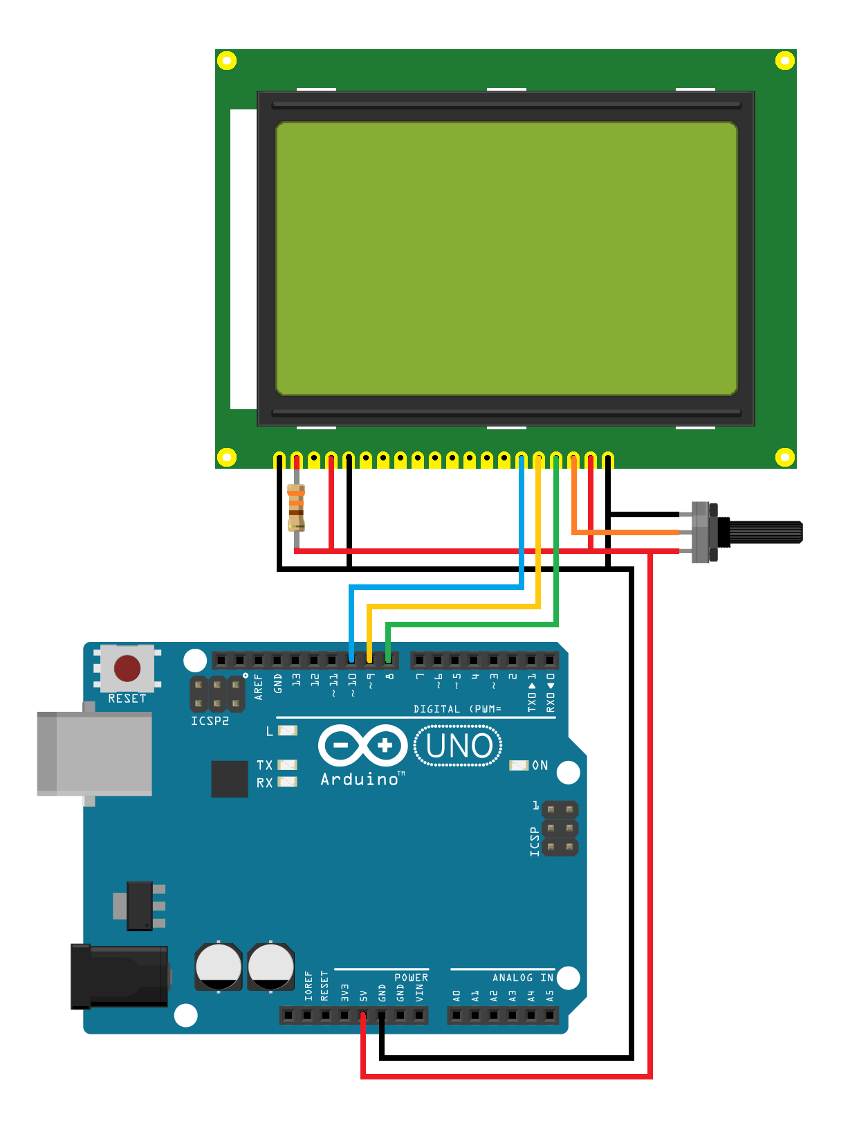 Testing a Graphic LCD Module : 8 Steps (with Pictures) - Instructables