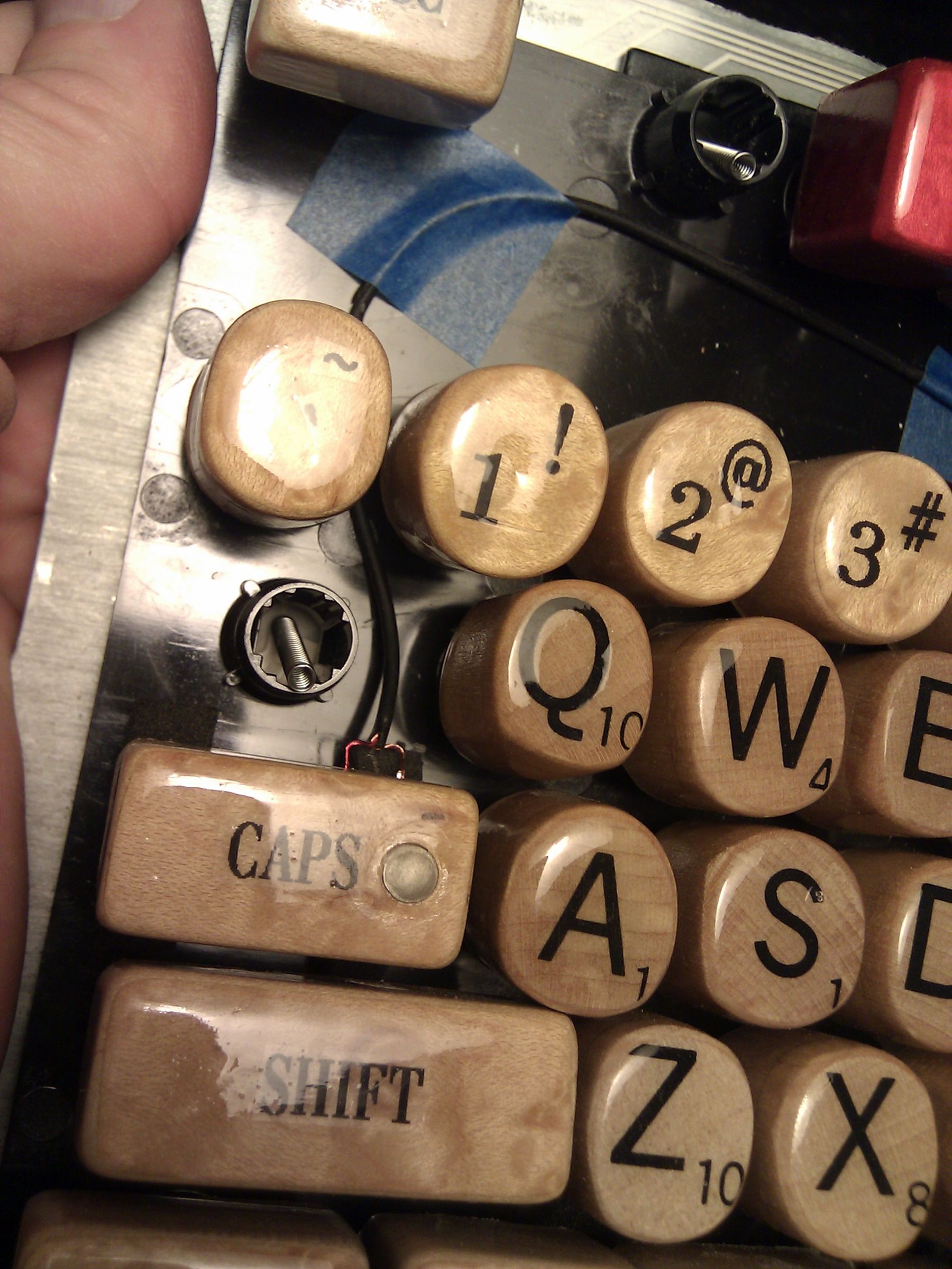 Wooden Computer Keyboard by Steve M. Potter : 24 Steps (with Pictures ...