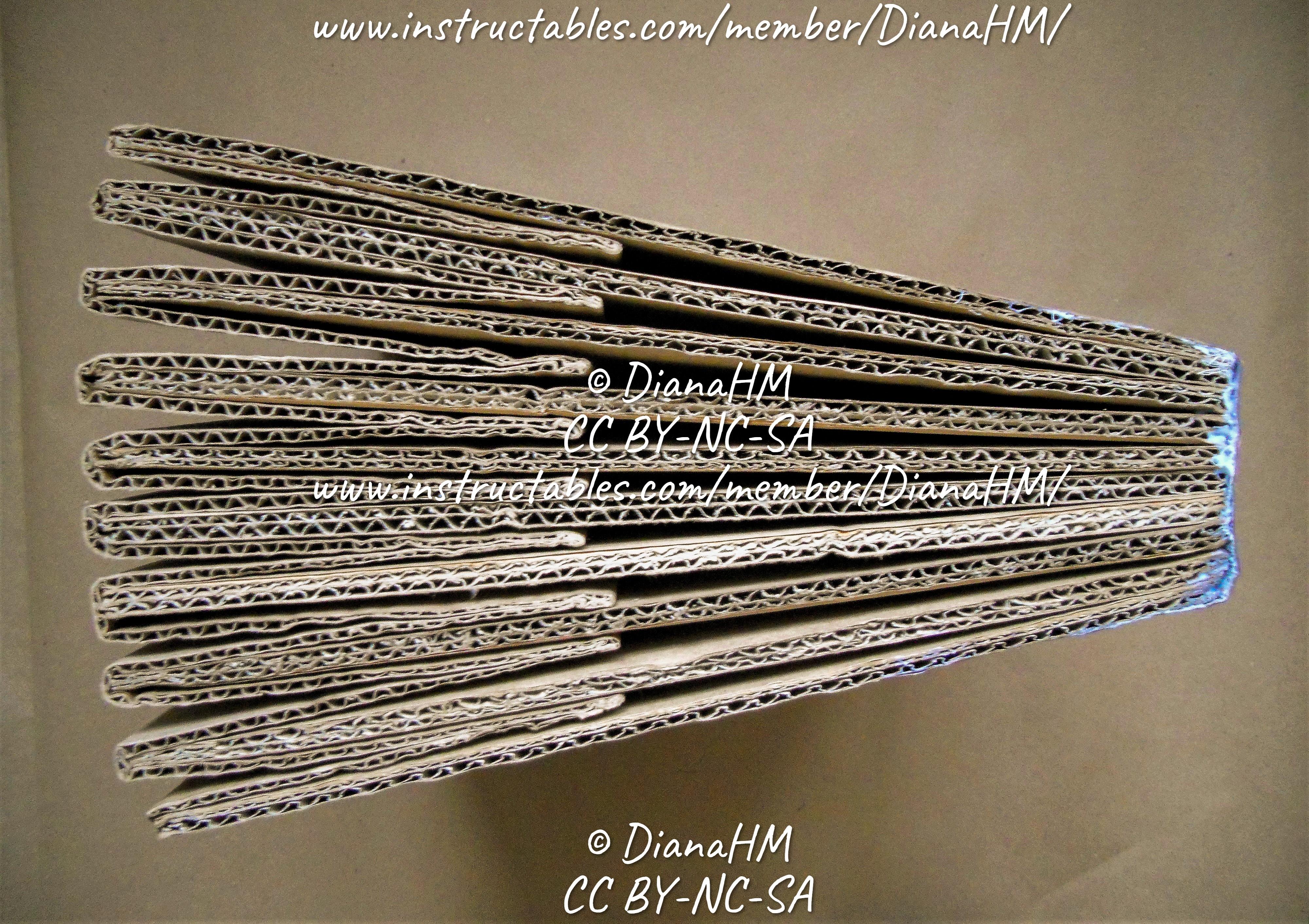 Portable Foldable Cardboard Stool-Table : 10 Steps (with Pictures ...