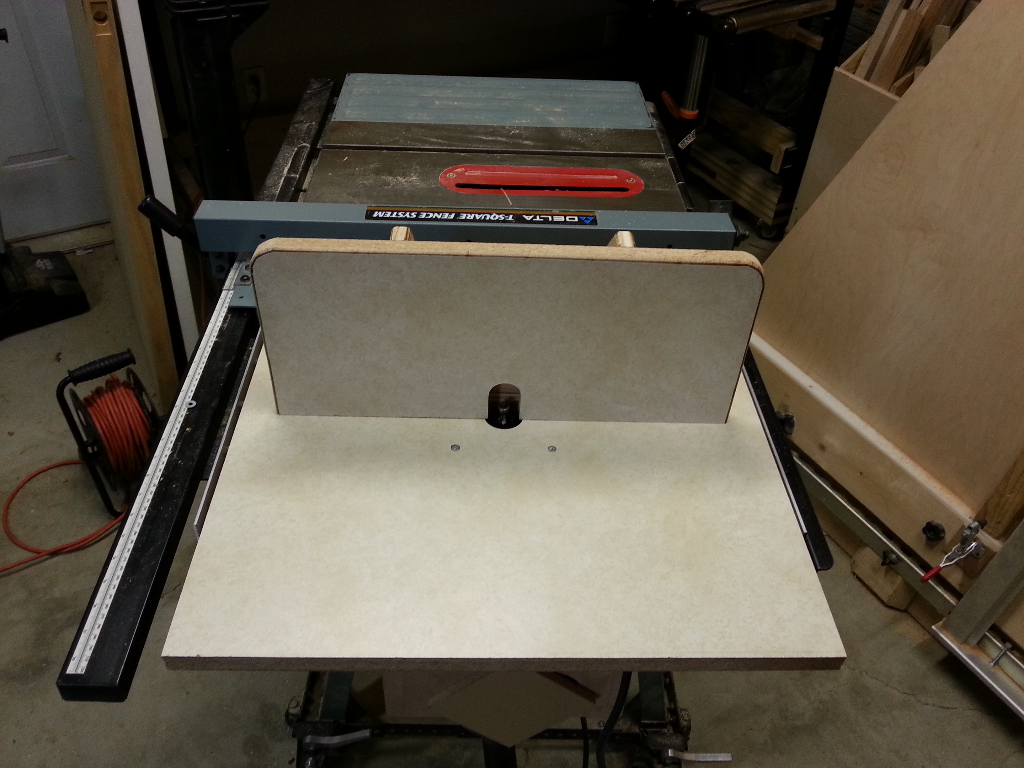 Add a Router Table With Dust Collector to Your Table Saw : 7 Steps ...