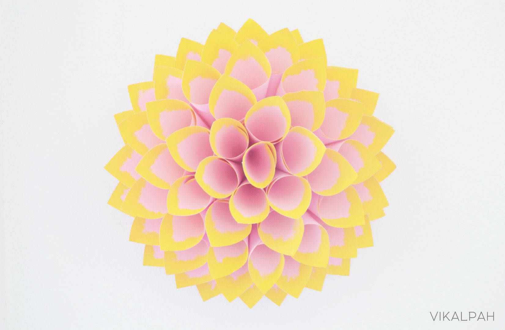 DIY Paper Dahlia : 10 Steps (with Pictures) - Instructables