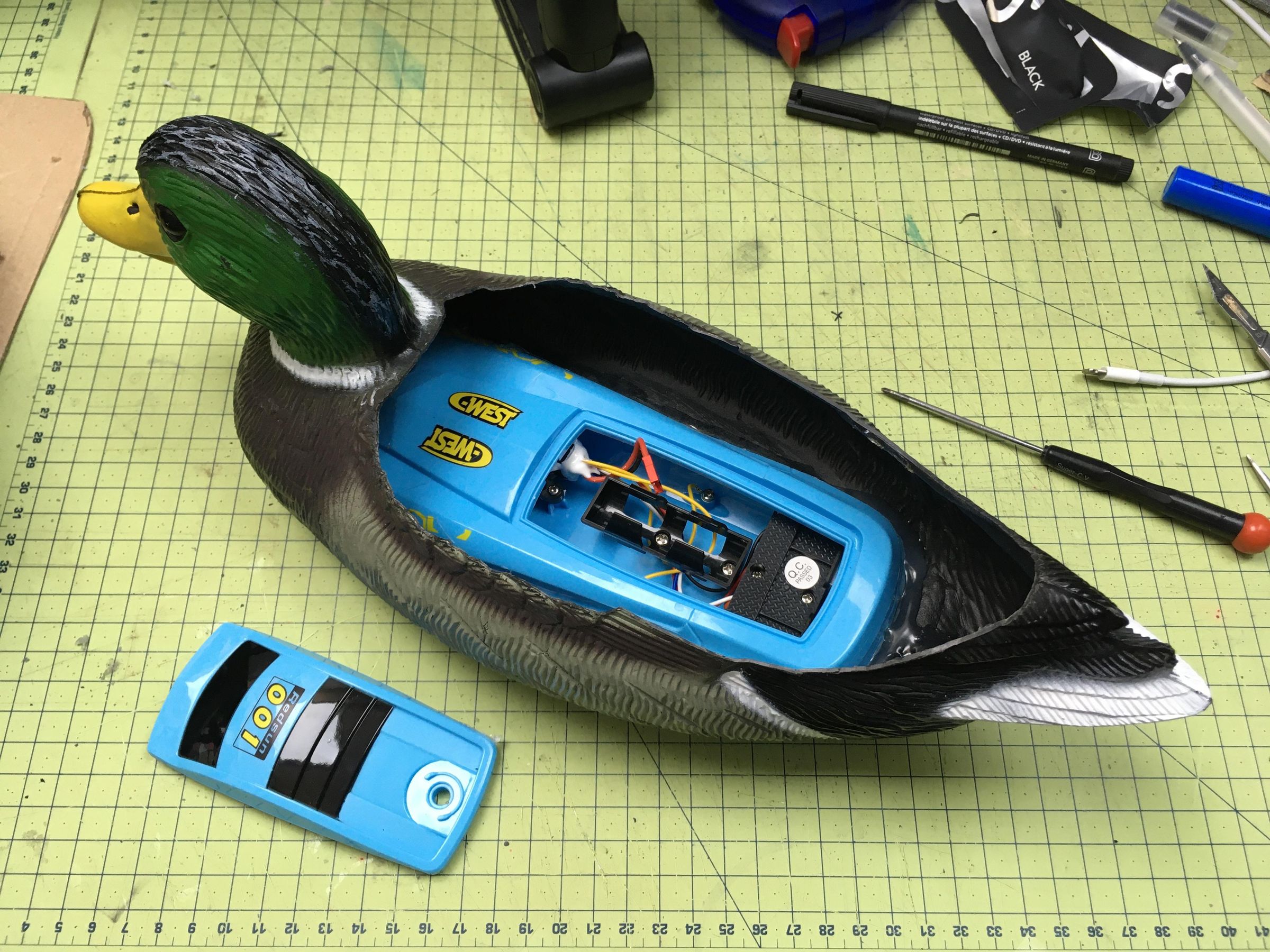 Dave - the Remote Control Duck : 25 Steps (with Pictures) - Instructables