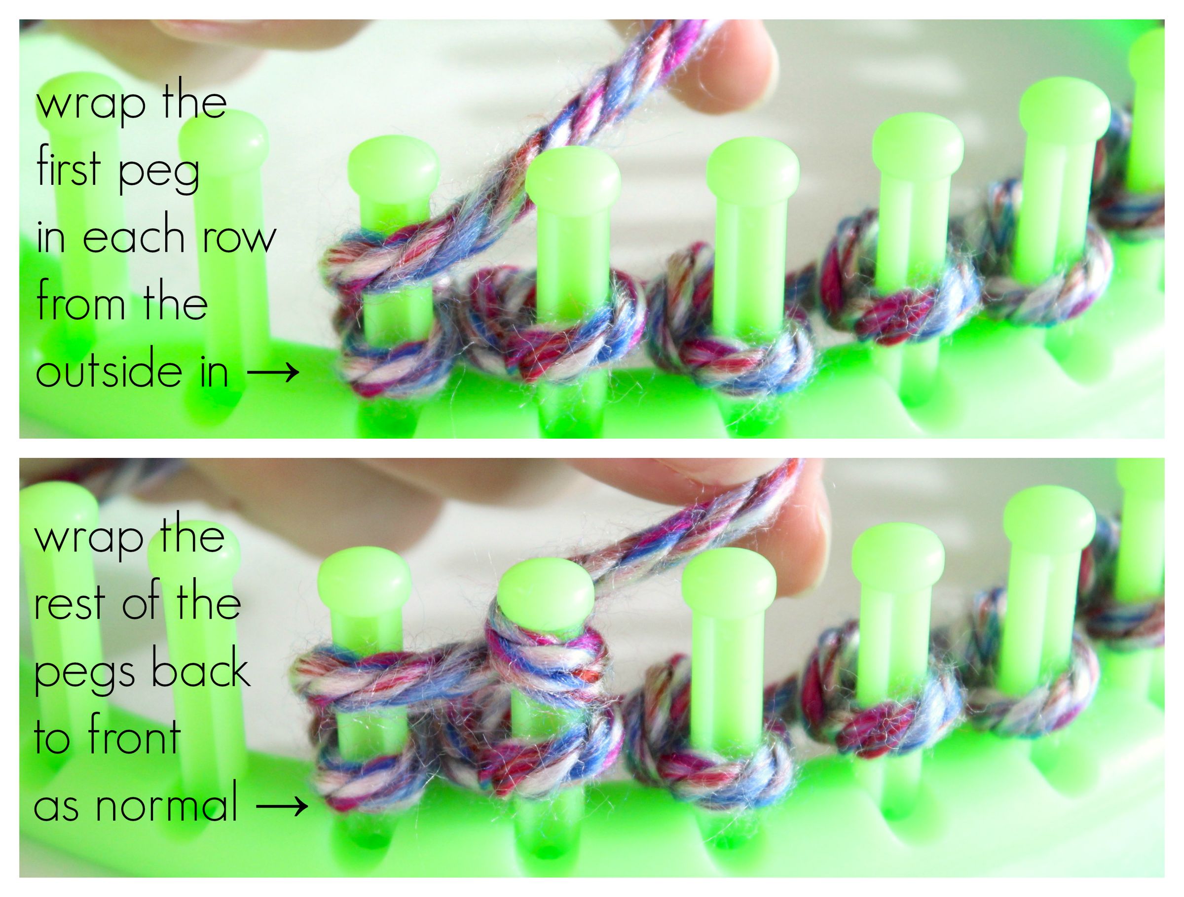 How to Knit an Infinity Scarf on a Loom : 15 Steps (with Pictures ...