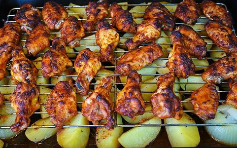 Marinated Chicken Wings With Potatoes : 10 Steps (with Pictures ...