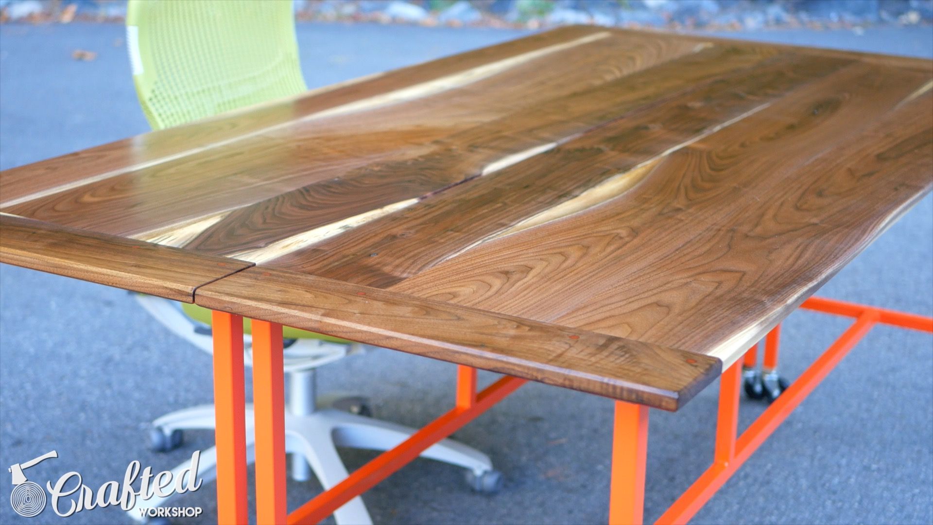 How to Build a Conference Table / Dining Table W/ Walnut & Steel : 6 ...