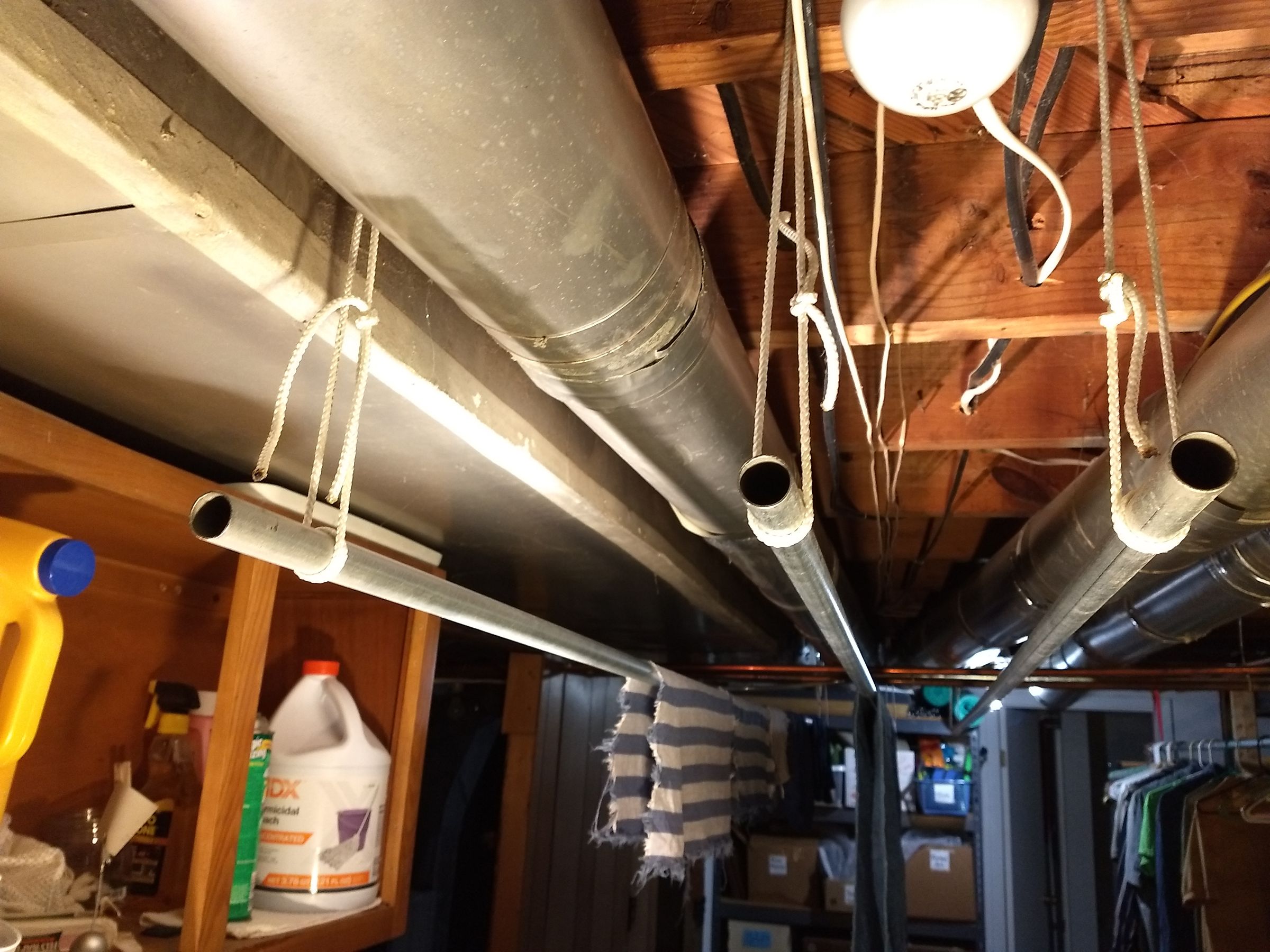 The Best Basement Clothes Line Ever : 6 Steps (with Pictures ...