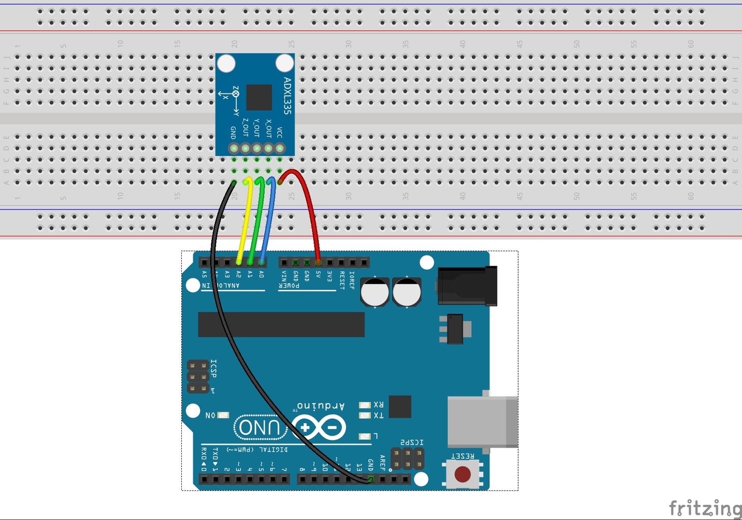 Adxl345 Using Arduino Uno R3 5 Steps Instructables