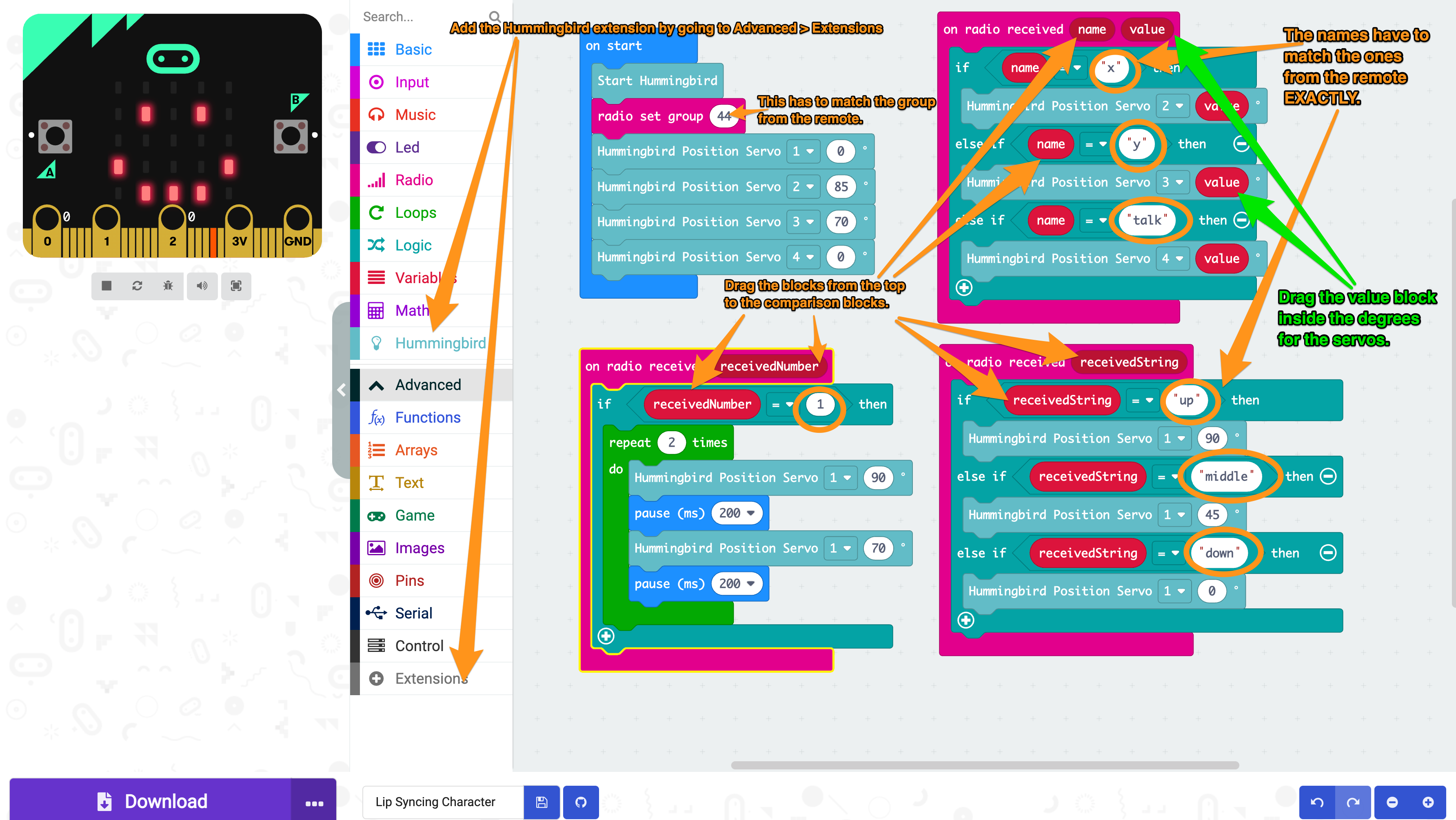 Lip-Syncing Characters With Micro:bit : 8 Steps (with Pictures ...