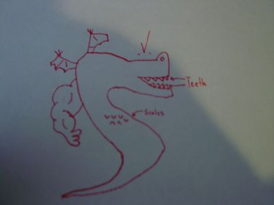 How to Draw TROGDOR the BURNINATOR From Strongbad! :-) : 6 Steps ...