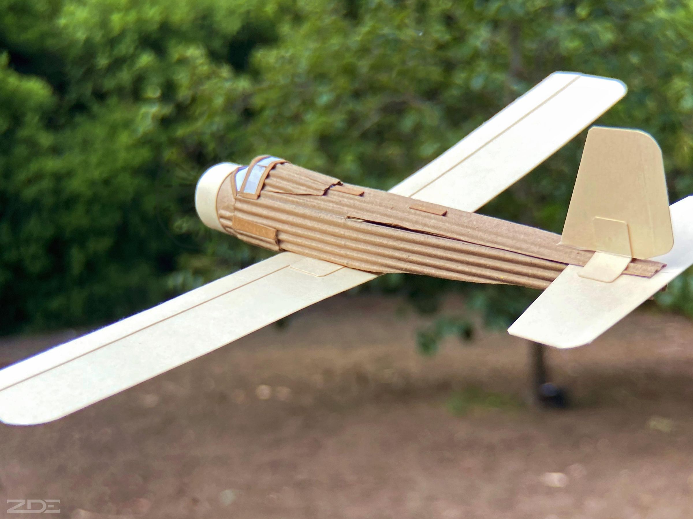 Cardboard Cruiser Card Stock Airplane : 8 Steps (with Pictures ...