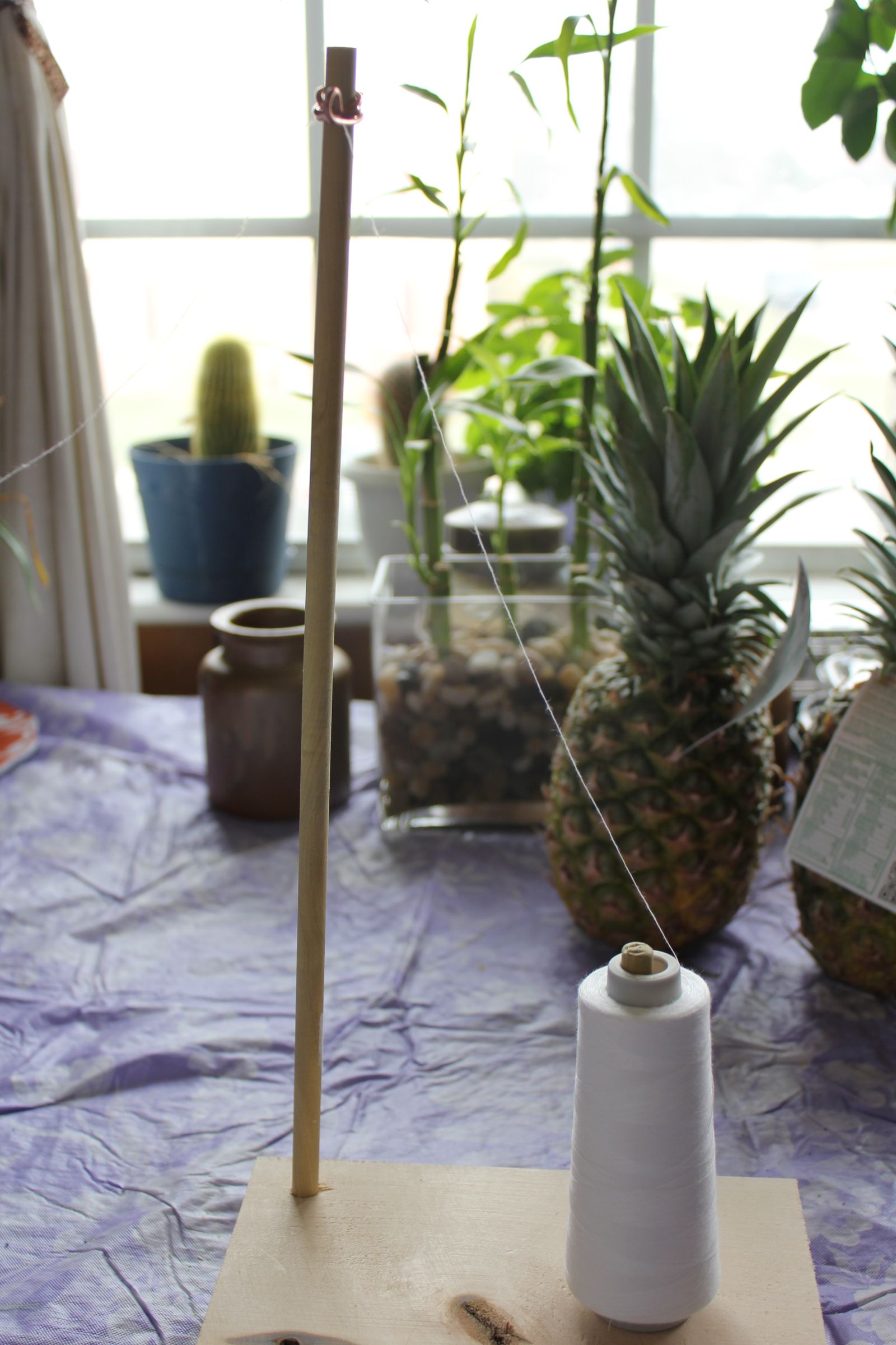 Large Thread Spool Holder on the Cheap : 4 Steps - Instructables