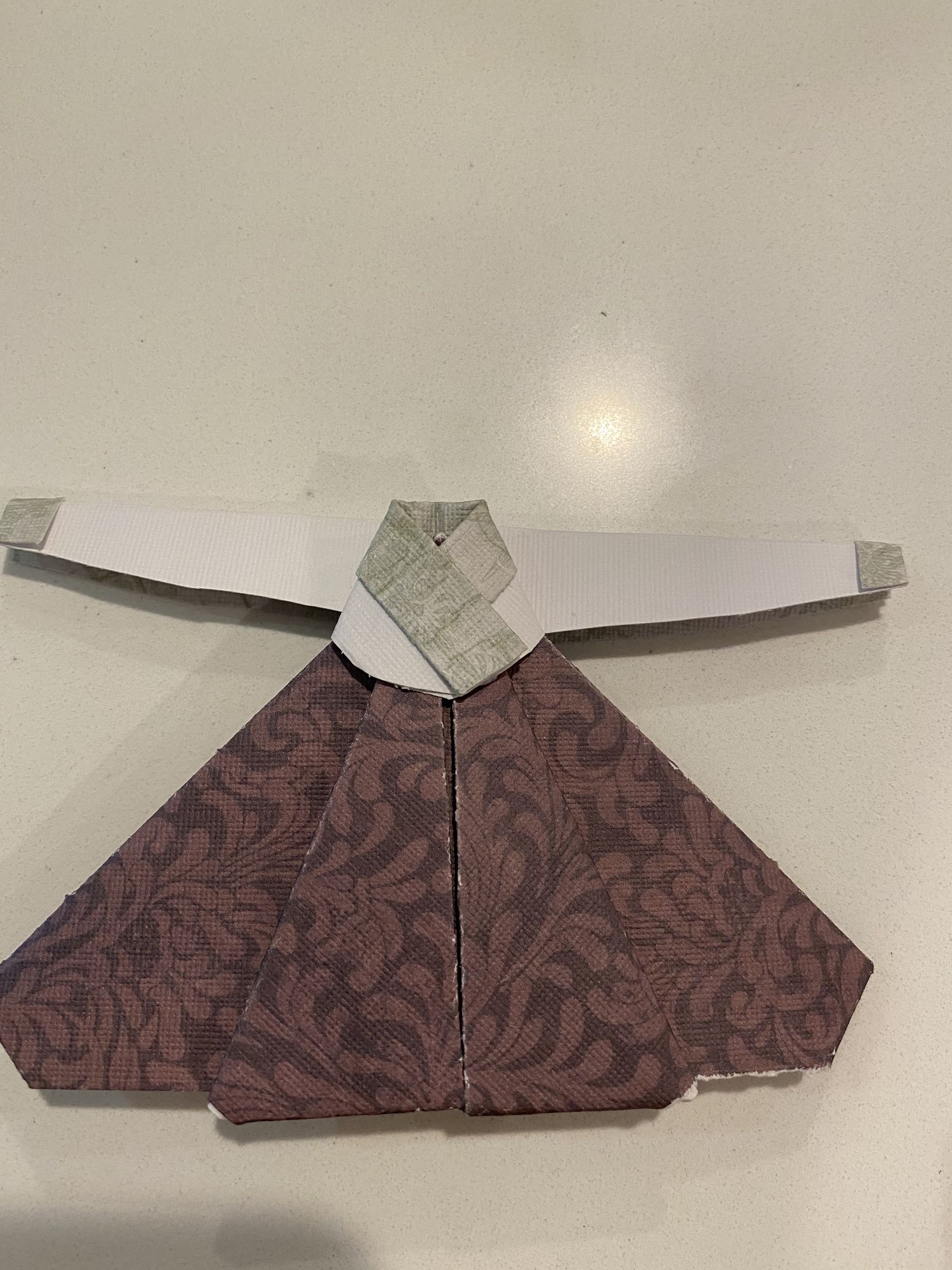 Origami Korean Traditional Dress(Hanbok) : 20 Steps (with Pictures ...