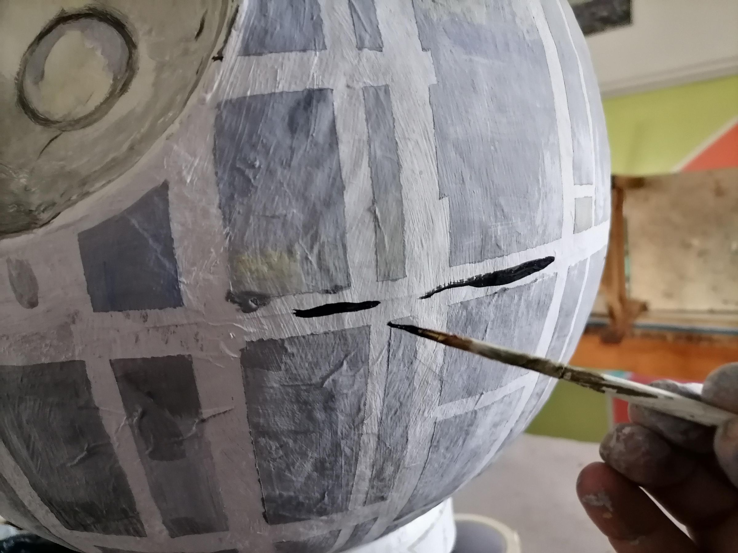 Paper Maché Death Star : 7 Steps (with Pictures) - Instructables