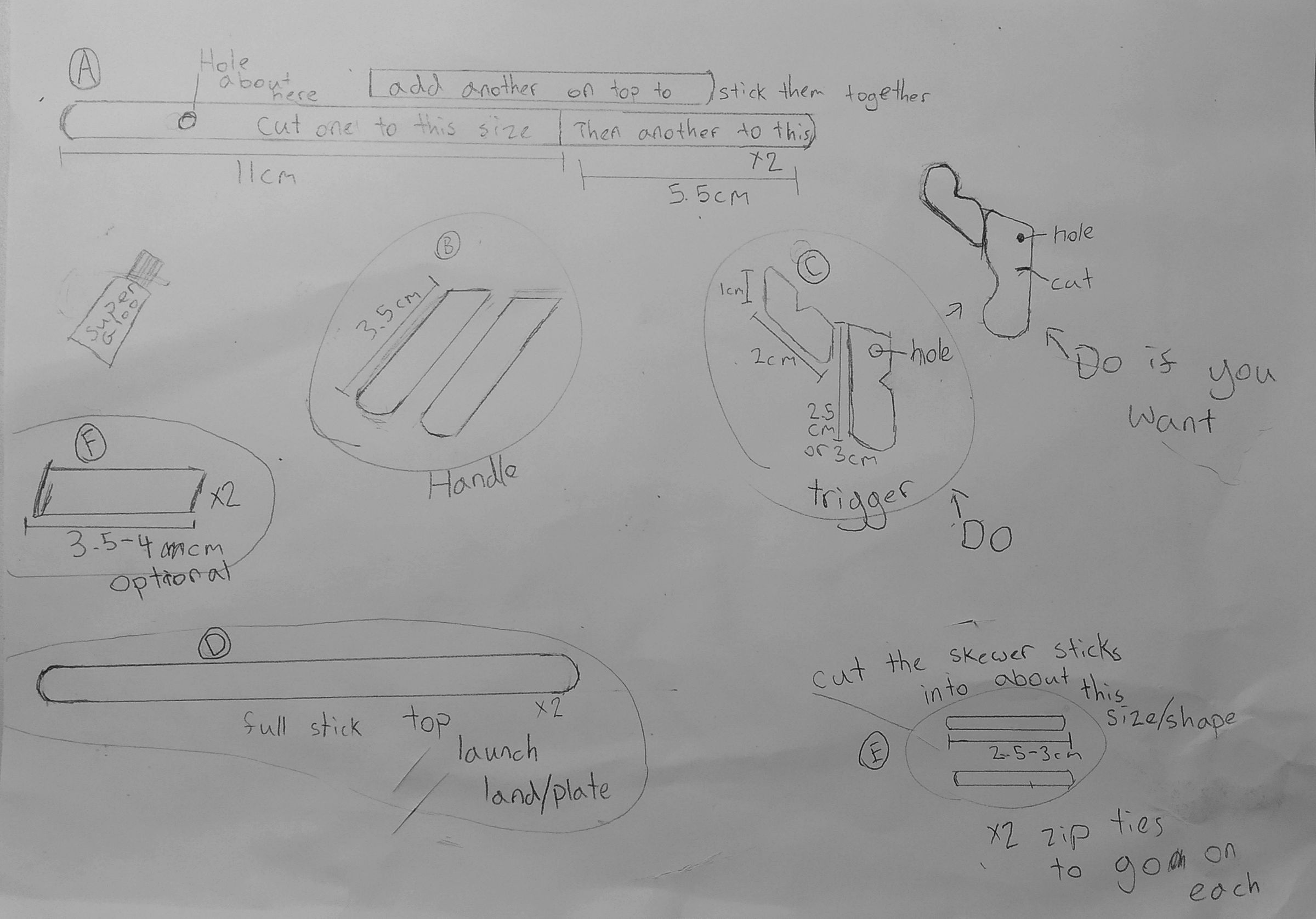 Rubber Band Powered Paper Airplane Gun : 7 Steps (with Pictures ...