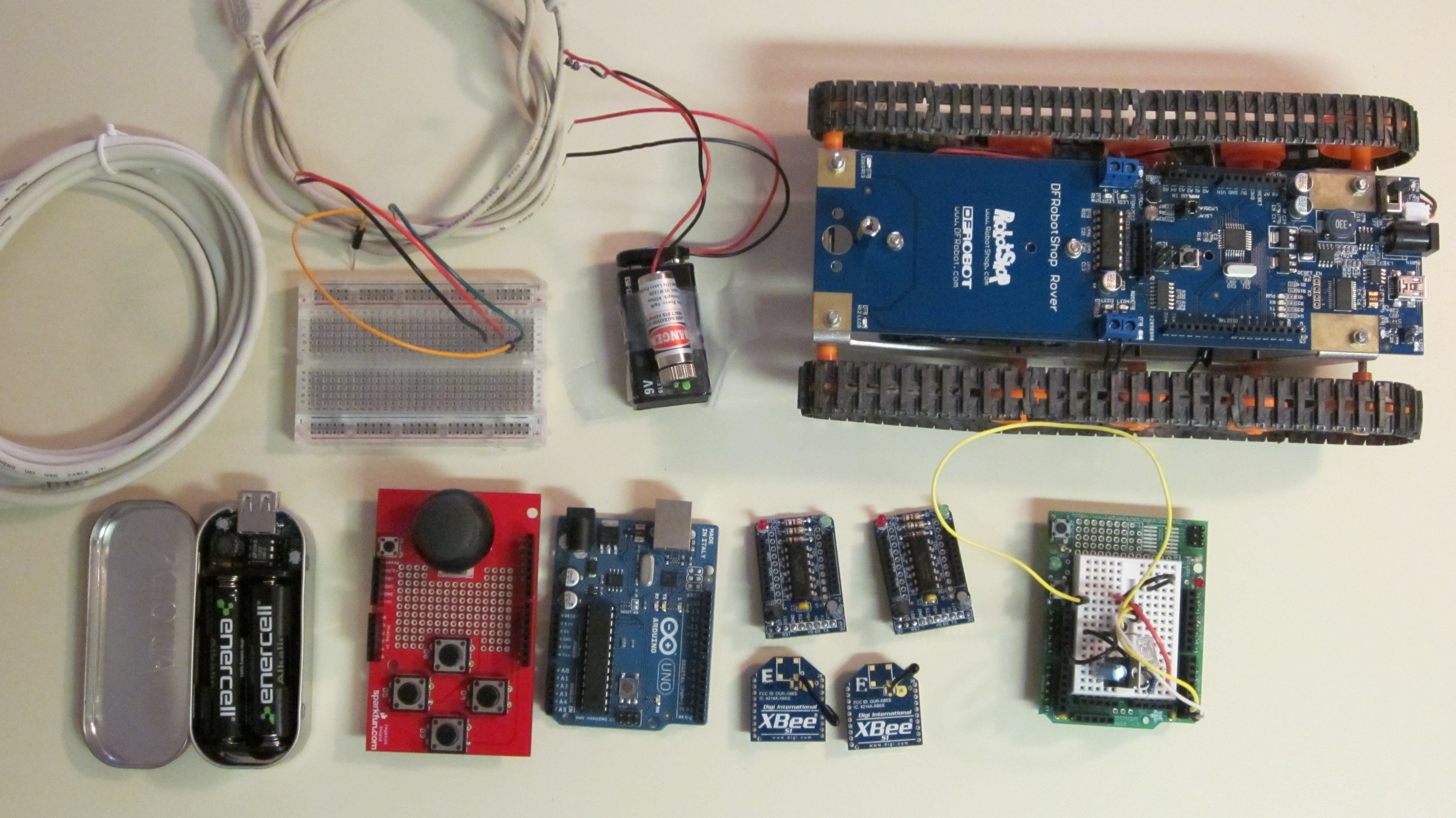 DFRobotShop Rover W/Xbee and Joystick : 4 Steps - Instructables