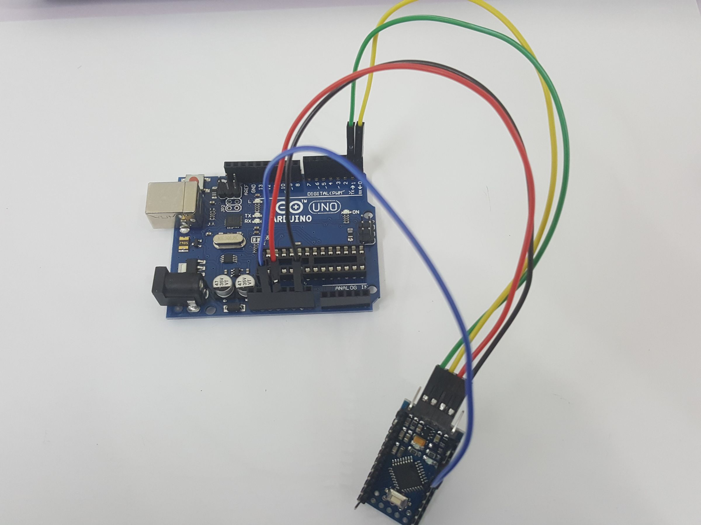 How to Upload Program Arduino Pro Mini 328P by Using Arduino Uno : 6 ...