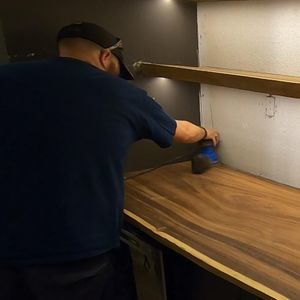 Live Edge Bar and Floating Shelves : 11 Steps (with Pictures ...
