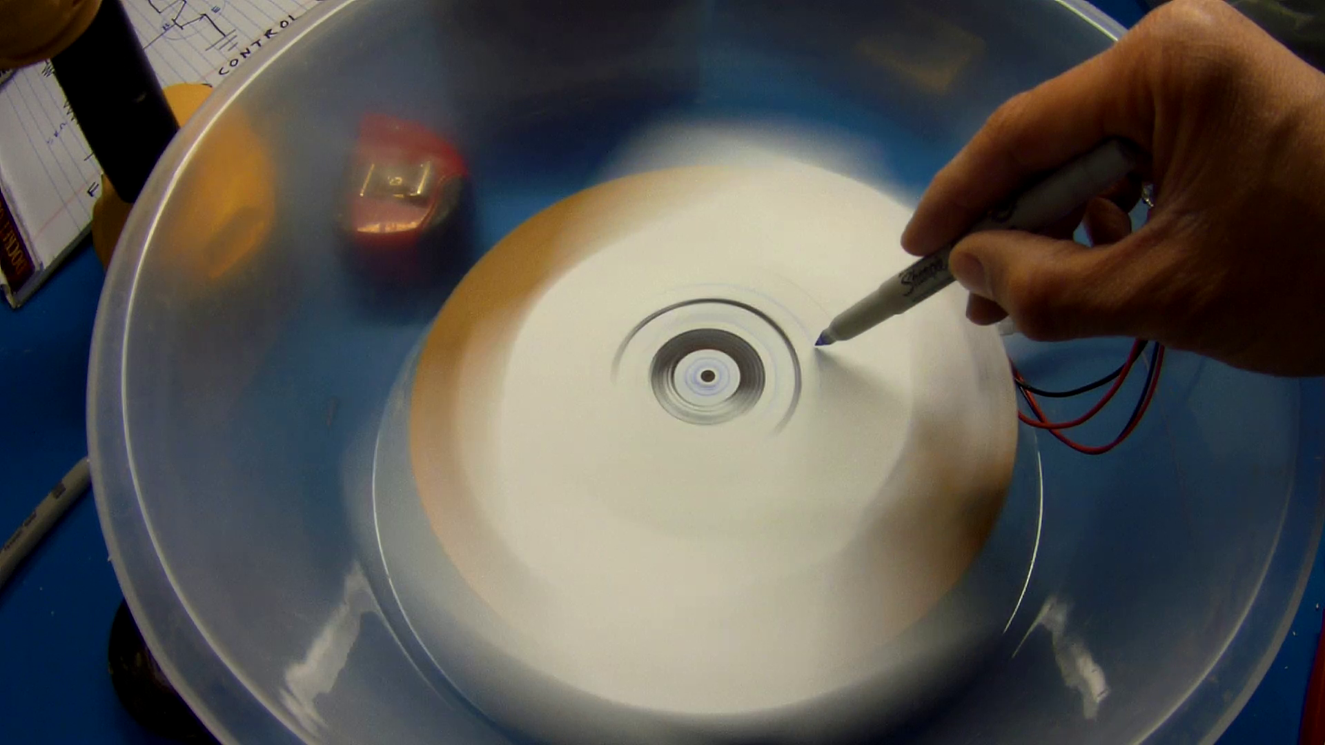 DIY Spin Art Machine With Speed Control Via Common Emitter Circuit : 6 ...