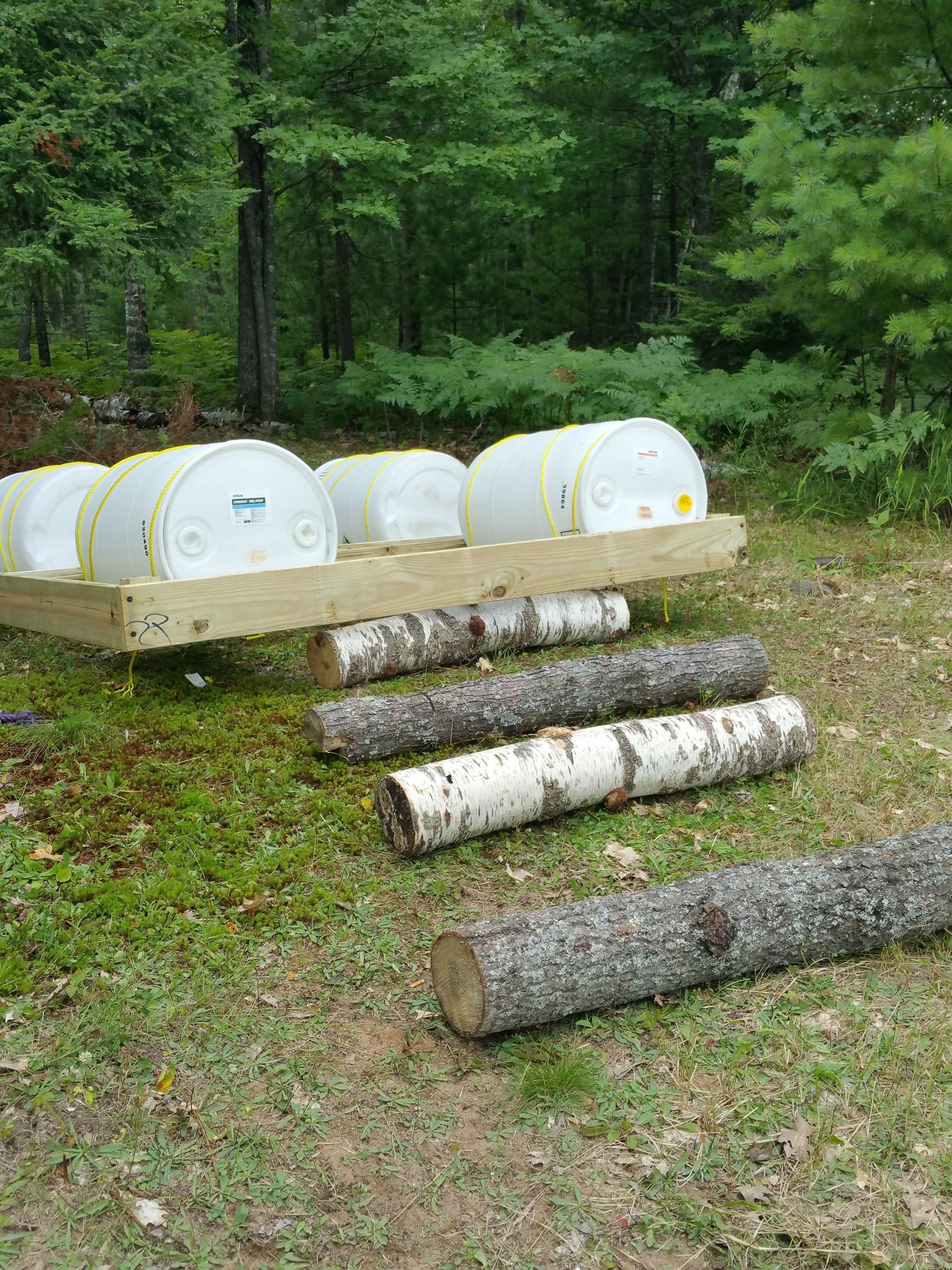 Floating Dock With Barrels (UPDATED) : 9 Steps (with Pictures ...