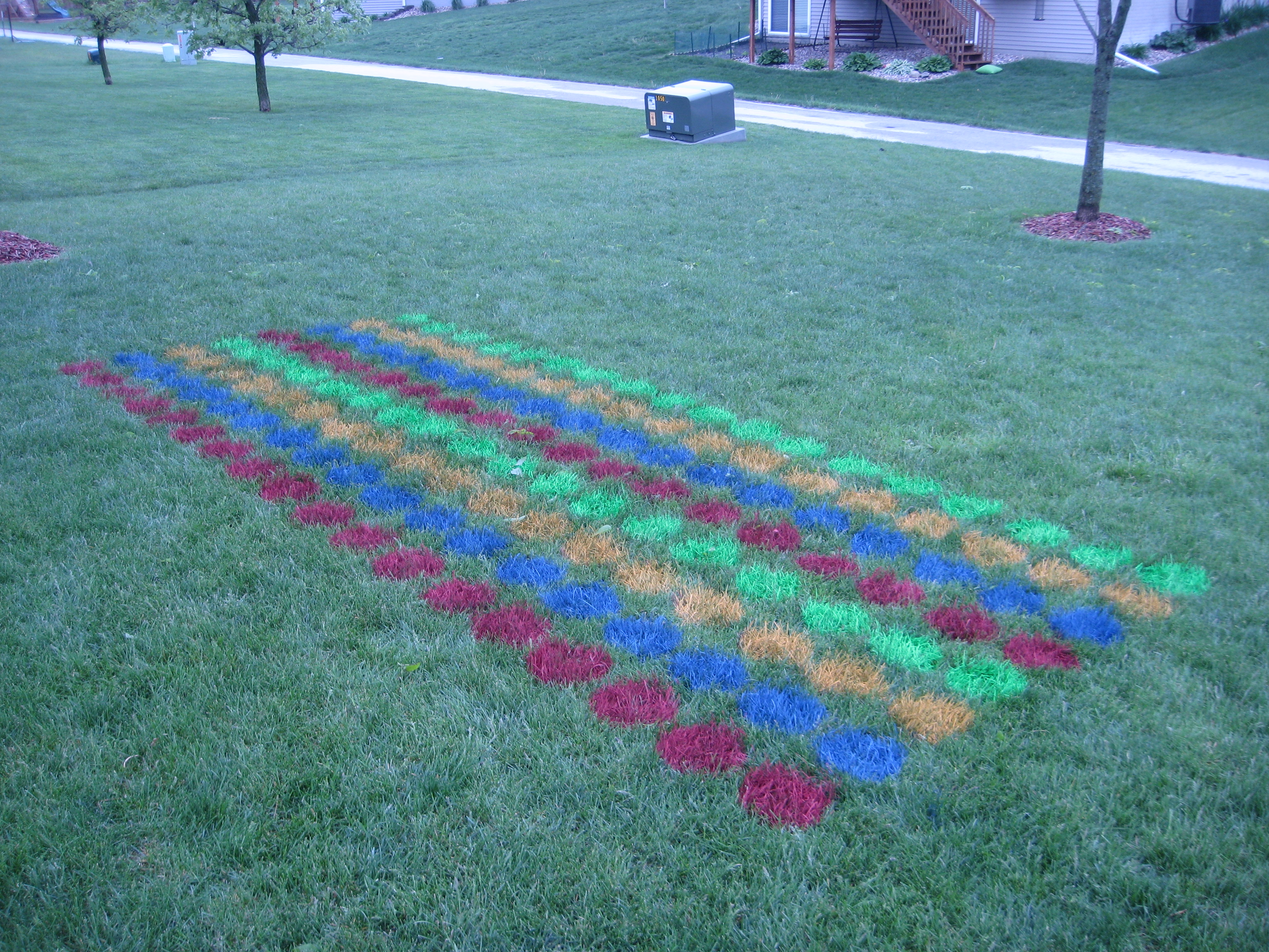 Giant Yard Twister Board : 8 Steps (with Pictures) - Instructables