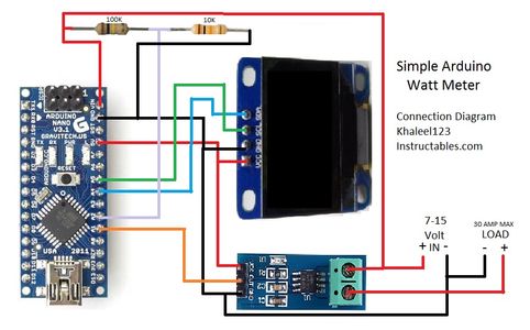 3D Printed Arduino OLED Watt Meter : 5 Steps (with Pictures ...