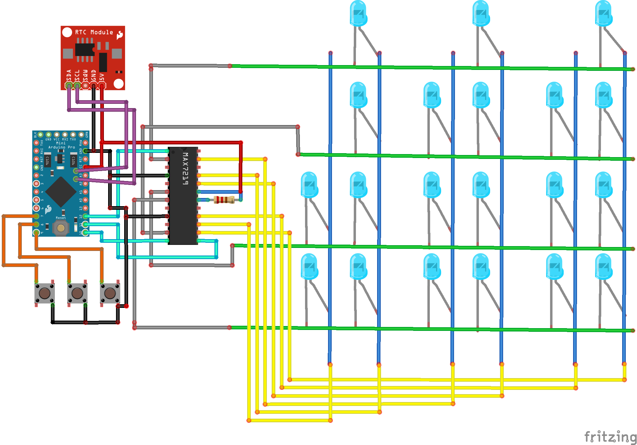 Binary Desk Clock | Trybotics