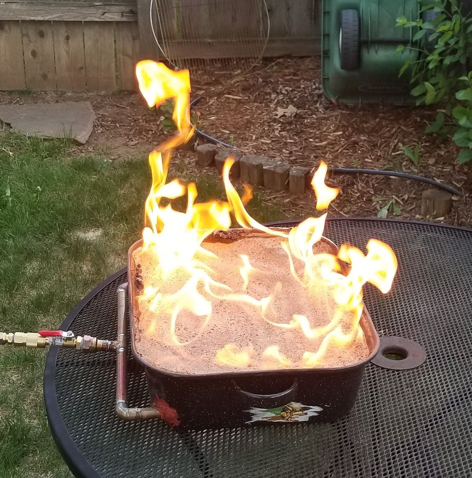 Fire Snakes in Liquid Sand Gas Fire! : 8 Steps (with Pictures ...