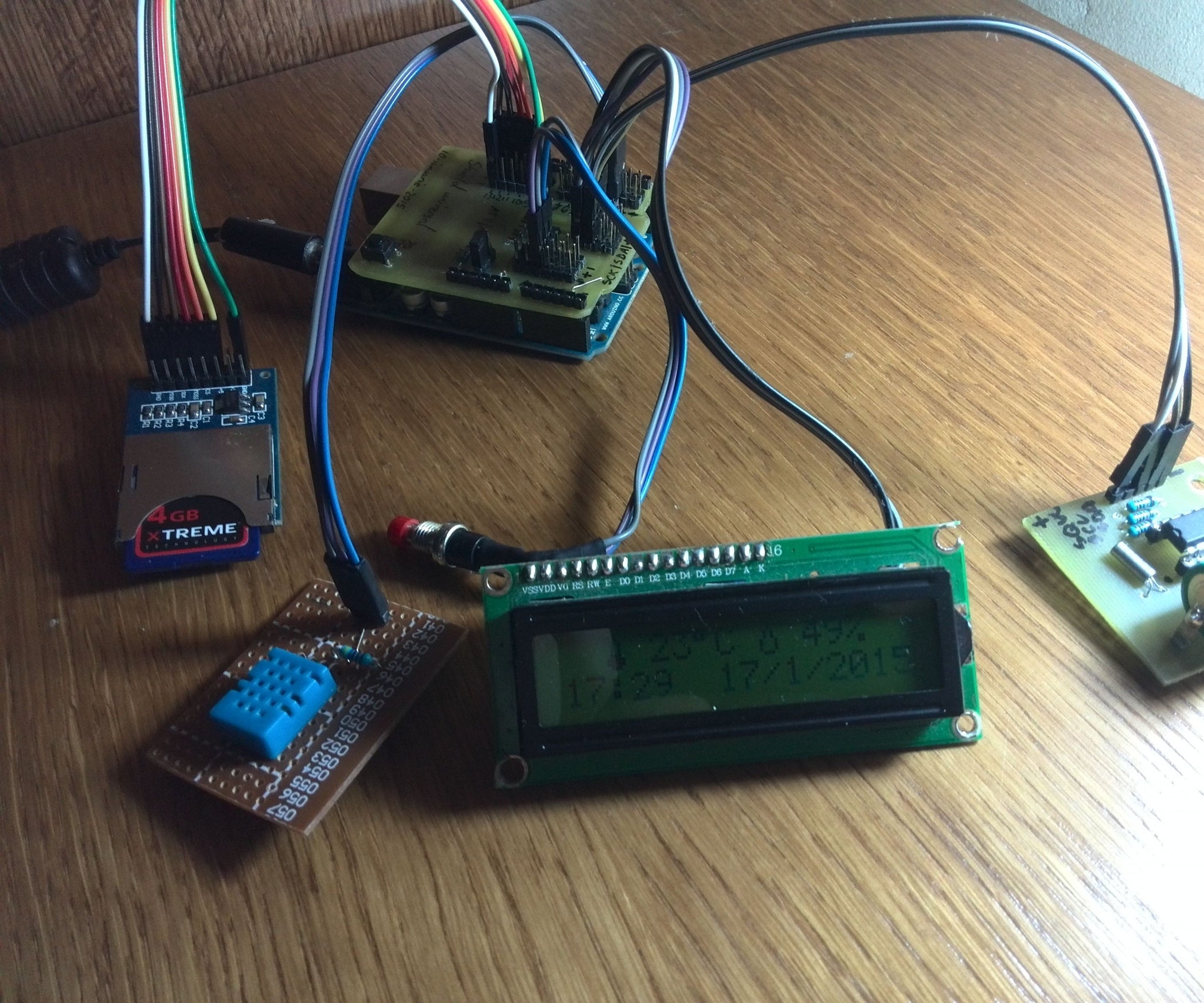 Arduino Temperature And Humidity Logger With Dht11 And I2c Display Instructables