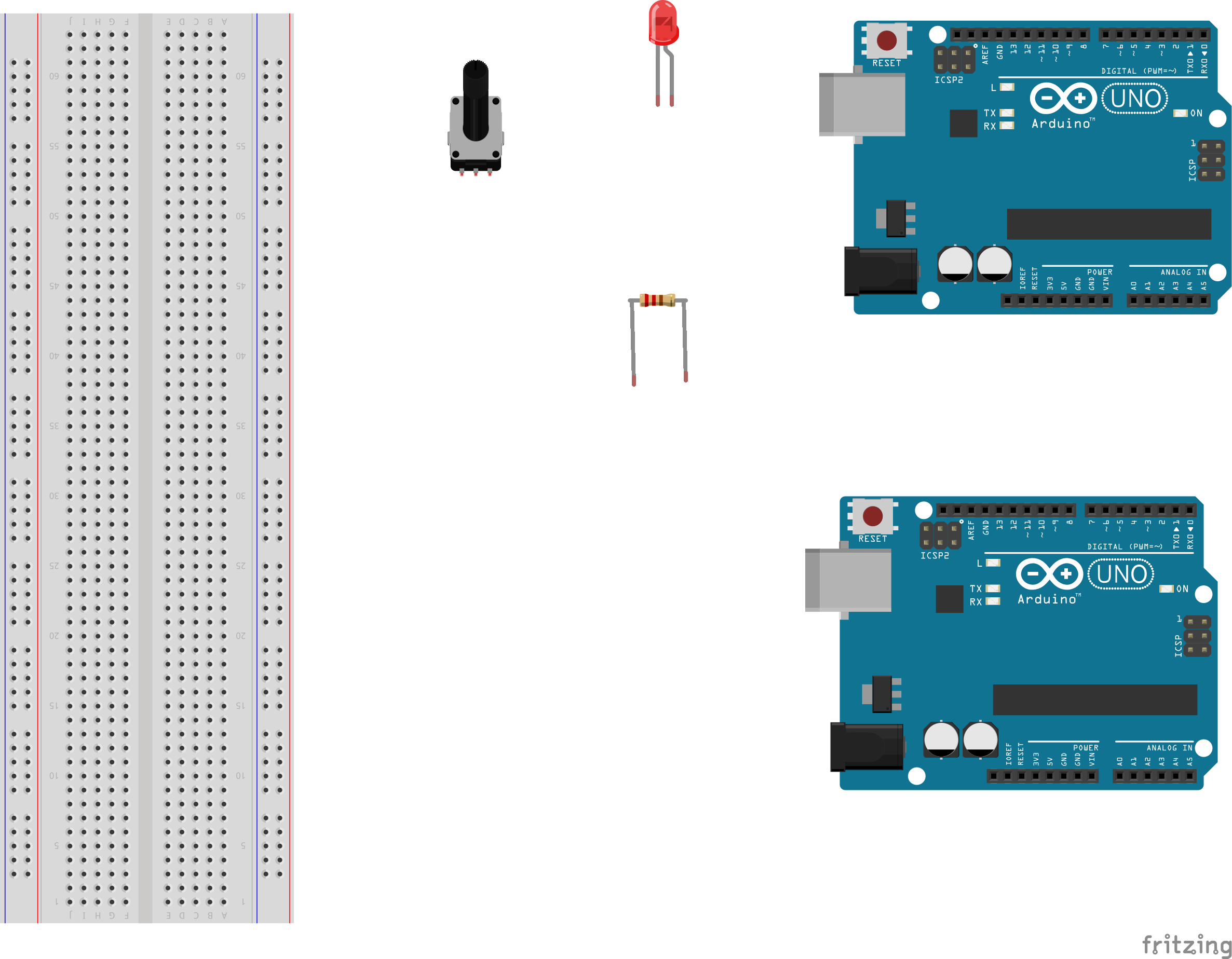 I2C Between Arduinos With Potentiometer and LED : 7 Steps - Instructables