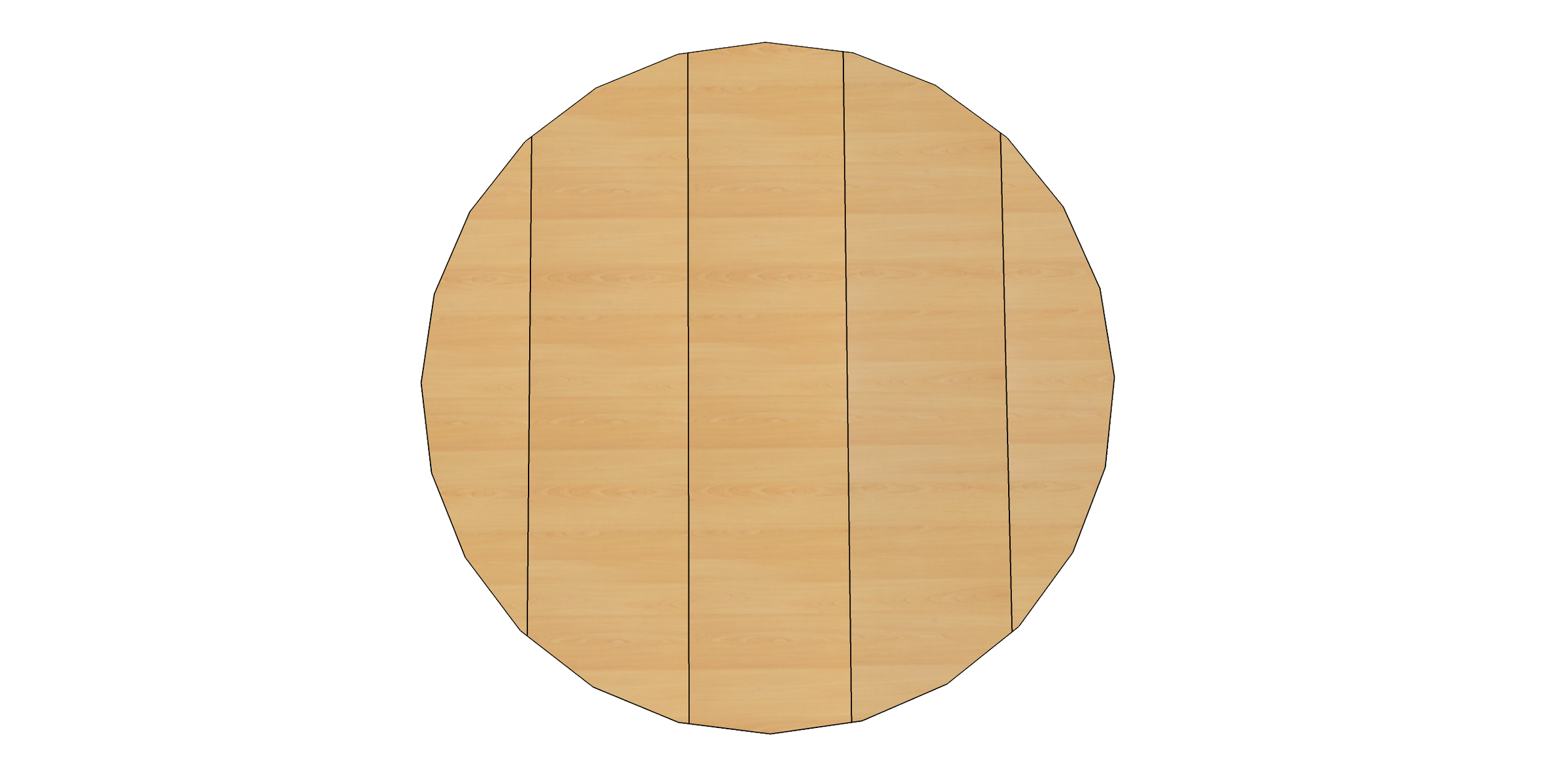 Round Dining Table Build With Only $300 in Tools and Materials : 9 ...