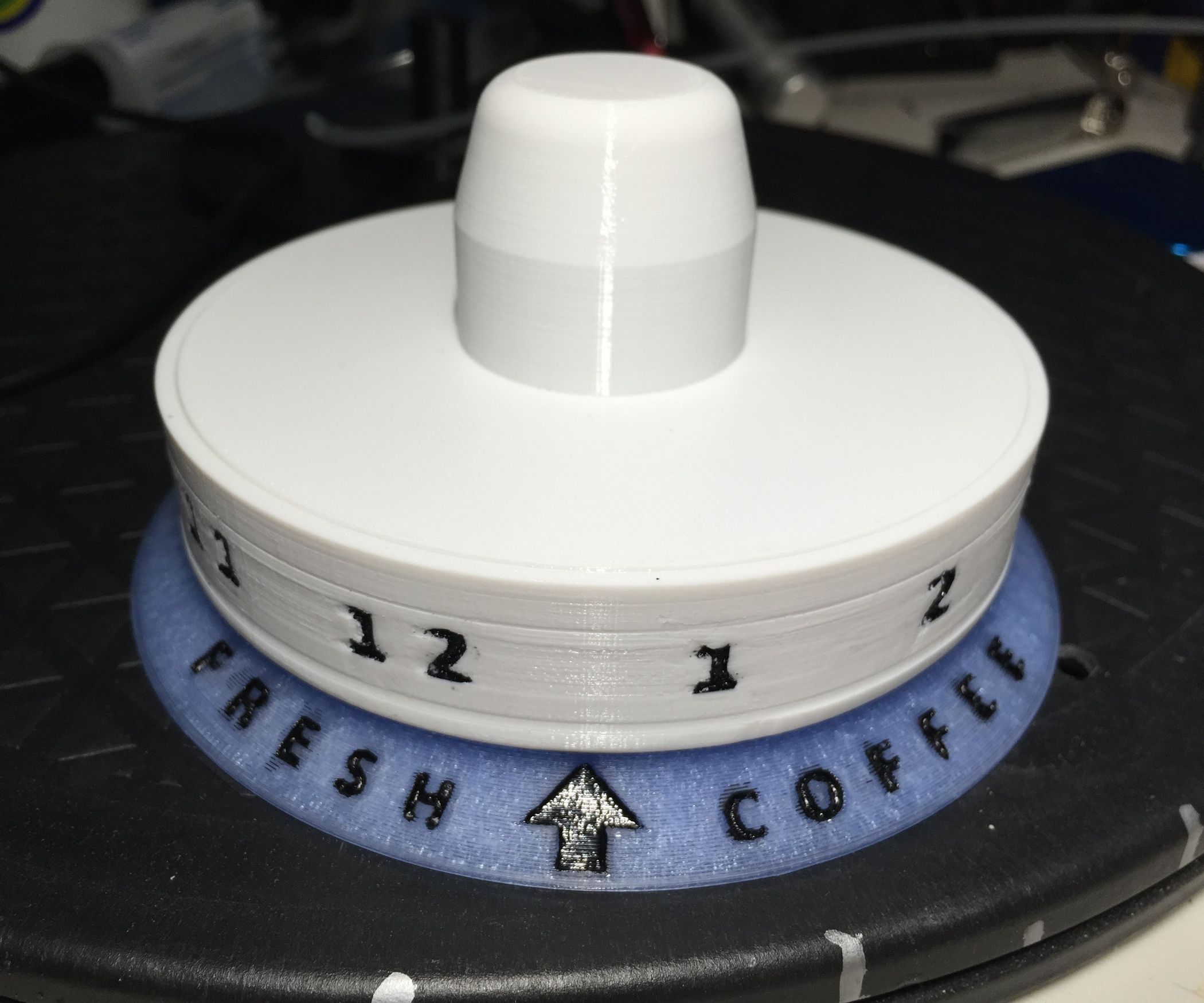 Coffee Time! Brew Clock - 3D Printed : 3 Steps (with Pictures ...