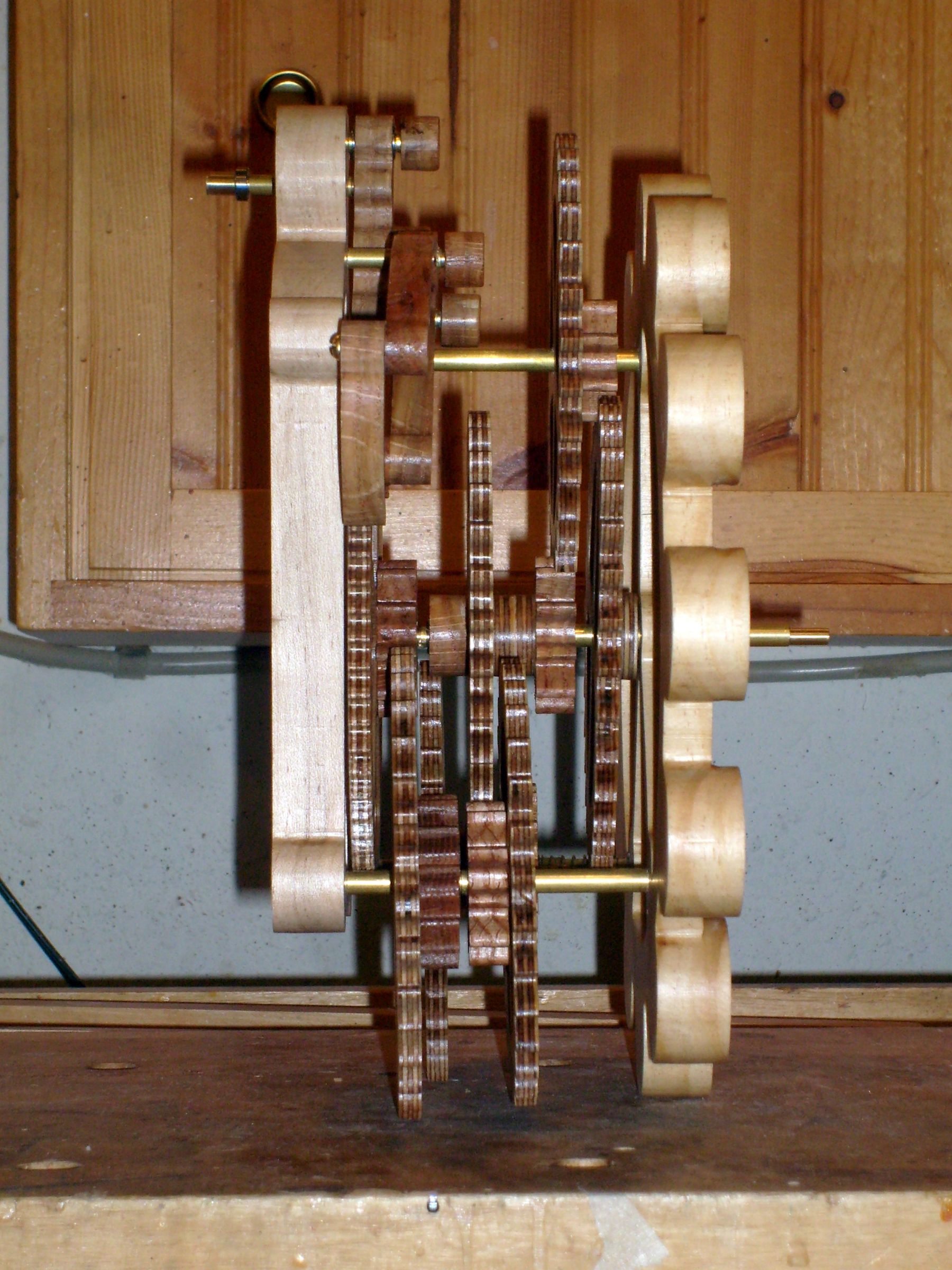 A Wood Gear Clock With a Unique Drive Mechanism : 34 Steps (with ...