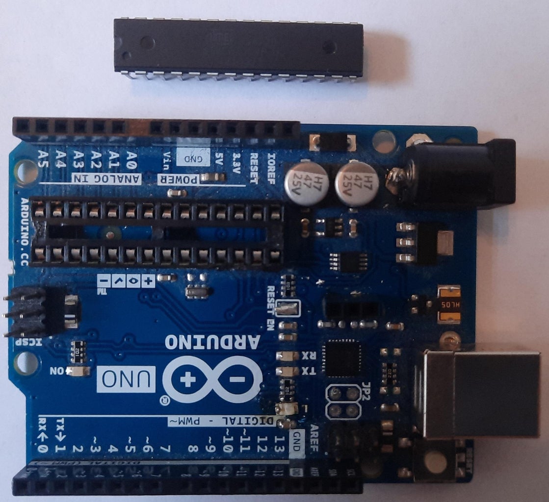 How To Program Atmega328 From Arduino Uno No Extra Crystal 6 Steps With Pictures