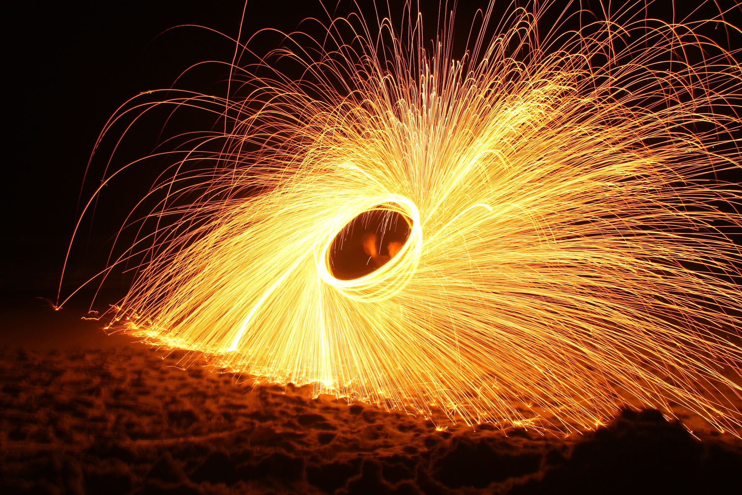 The Ring of Fire: a Cheap Steel Wool Pyrotechnic Display : 12 Steps ...