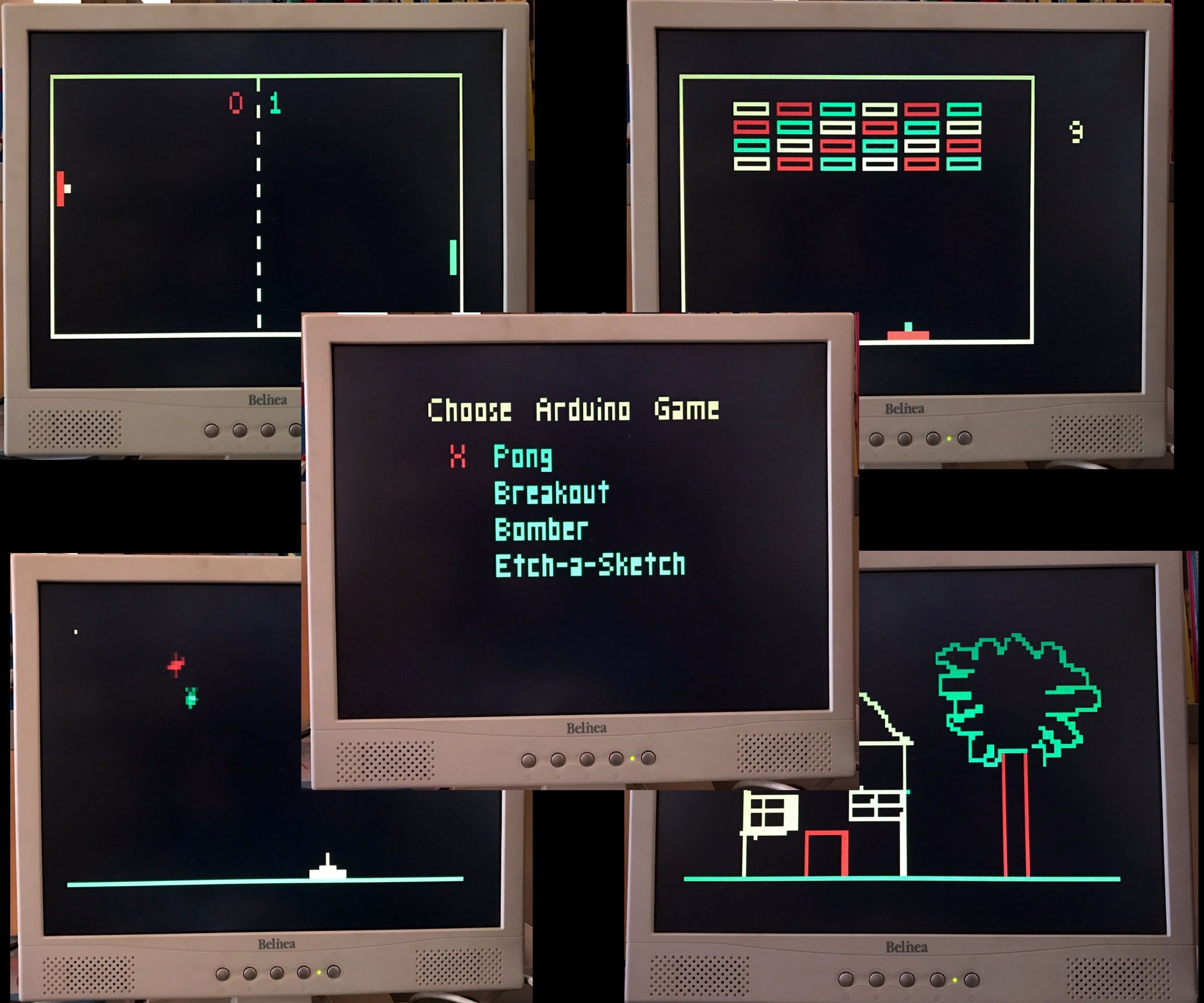Arduino Vga Games 4 In 1 Instructables 4232